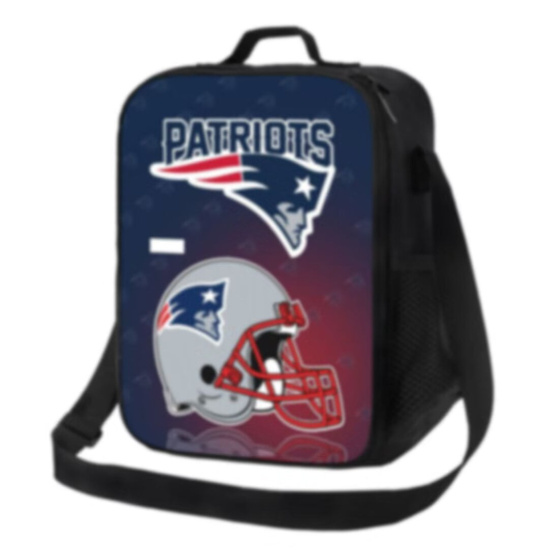 Football Reusable Lunch Box 3D Printed Patriots Logo Insulated Lunch ...