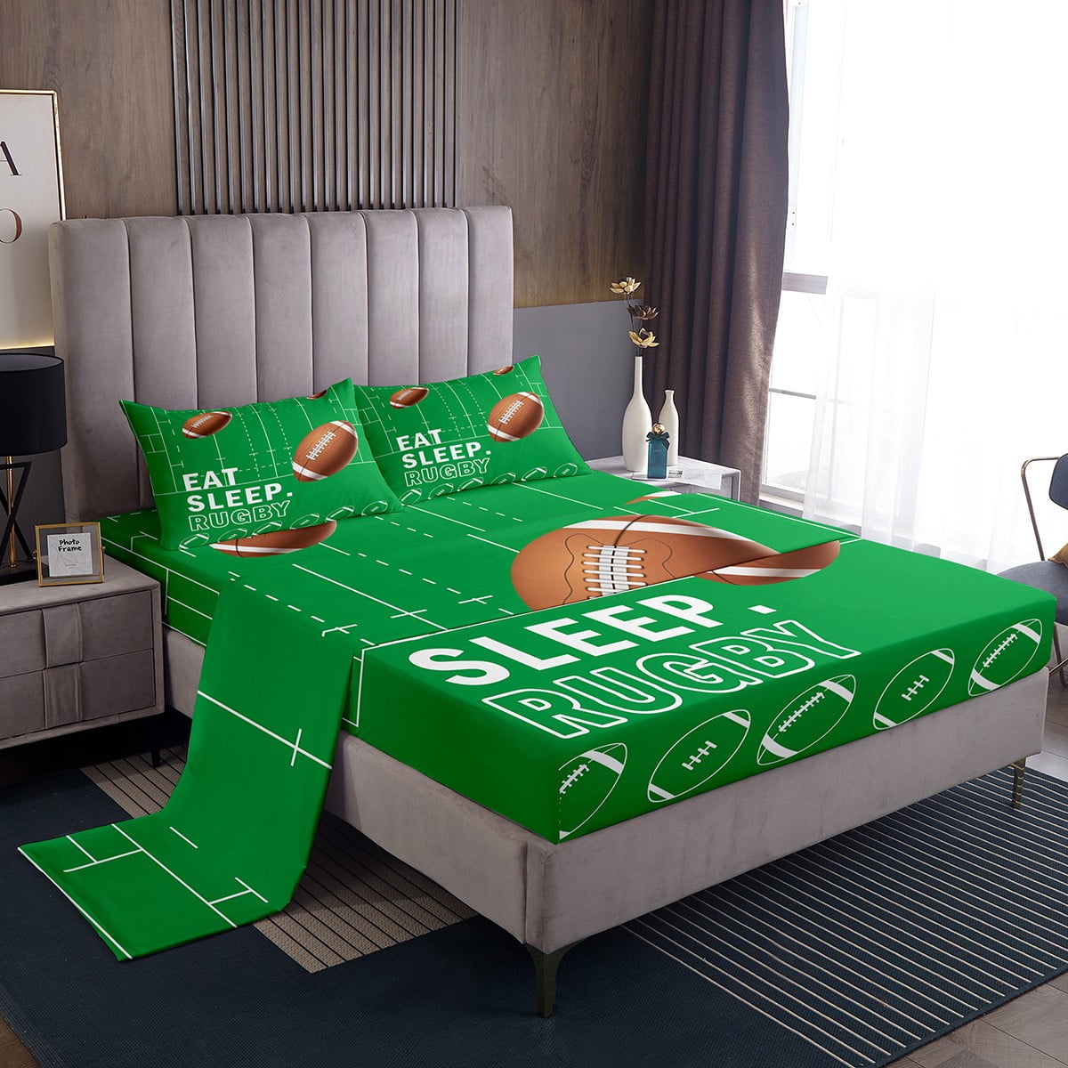 Football Sheets Twin Size Sports Comforter Ser American Football Sheet ...