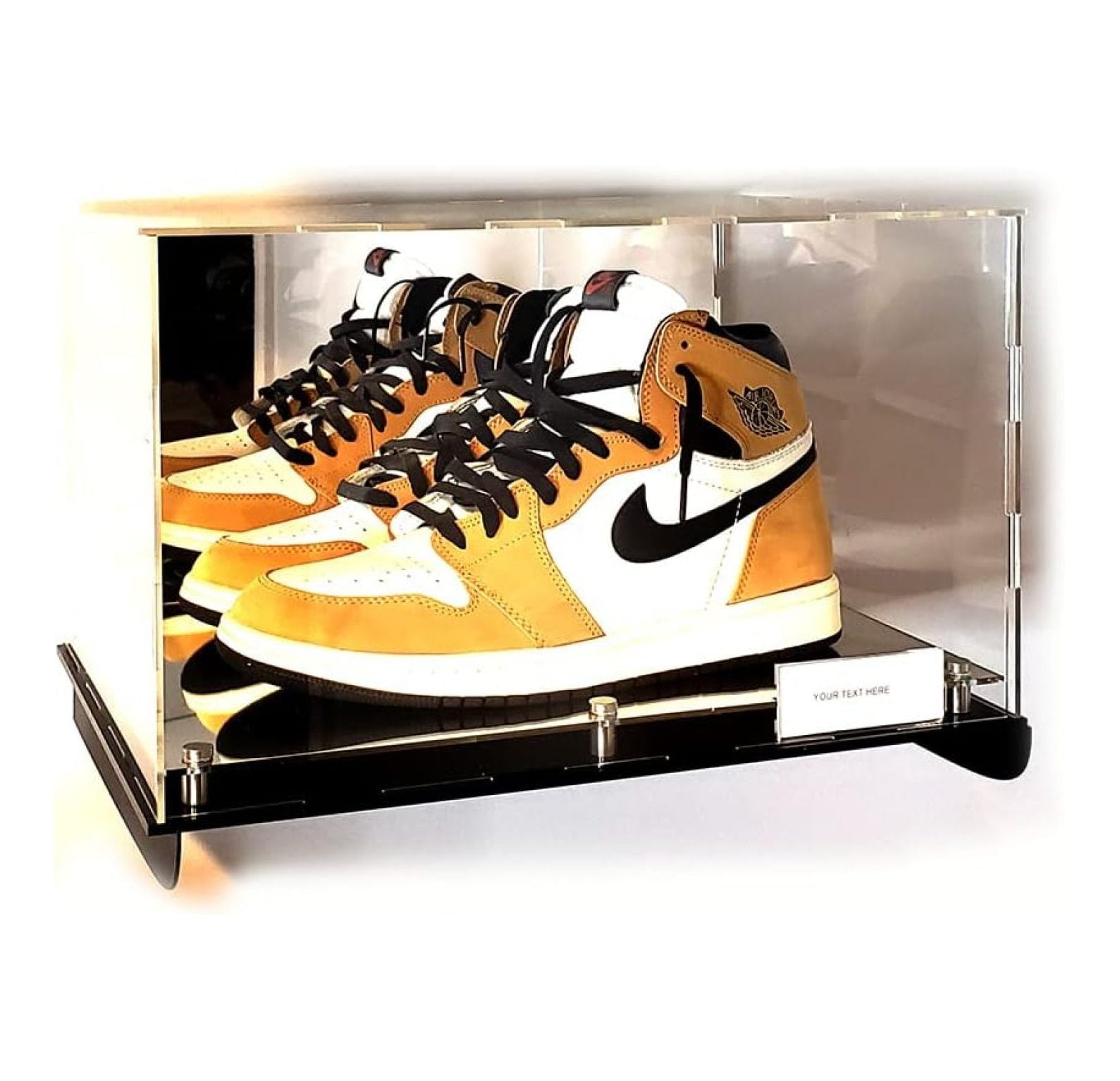 Football, Shoes, Sneakers Shelf Wall Mount Display Case Memorabilia Box ...