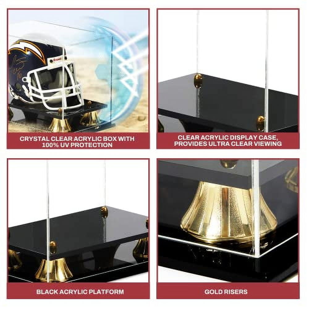 Football Small Helmet Display Case, Mini Display Case, Acrylic Helmet ...