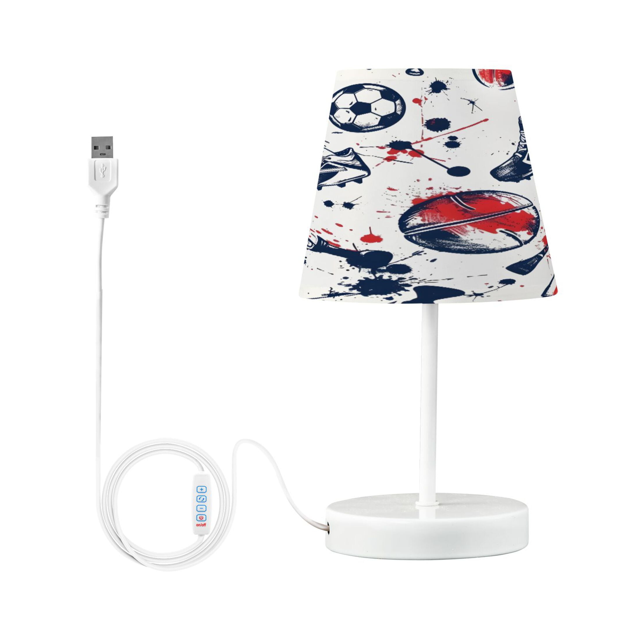 Football Sneakers Baseball Bat Desk Lamp LED Table Nightstand Lamps ...