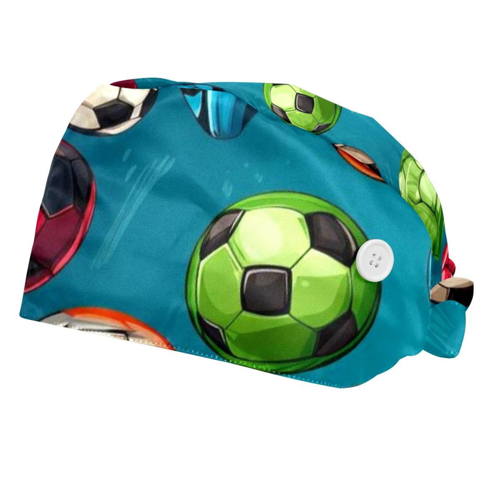 Football Soccer Adjustable Women Working Caps with Buttons One Size ...