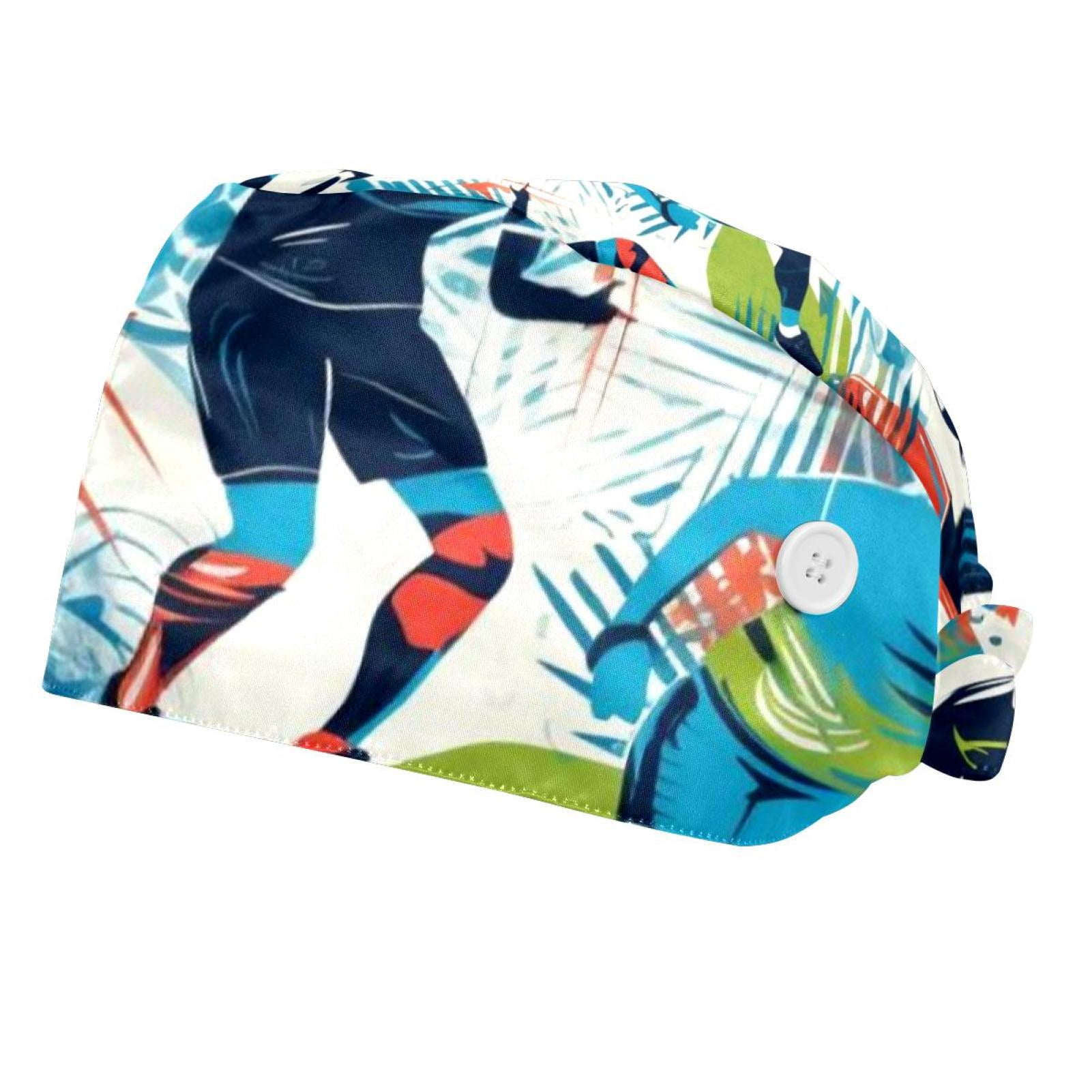 Football Soccer Adjustable Working Cap with Sweatband Suitable, 2 Packs ...