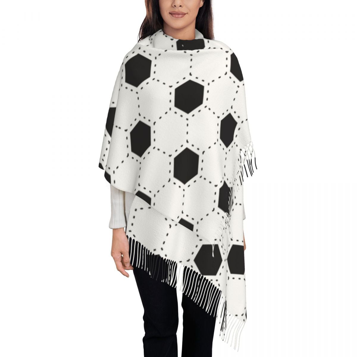 Football Soccer Ball Pattern Shawls and Wraps Evening Dresses Womens ...
