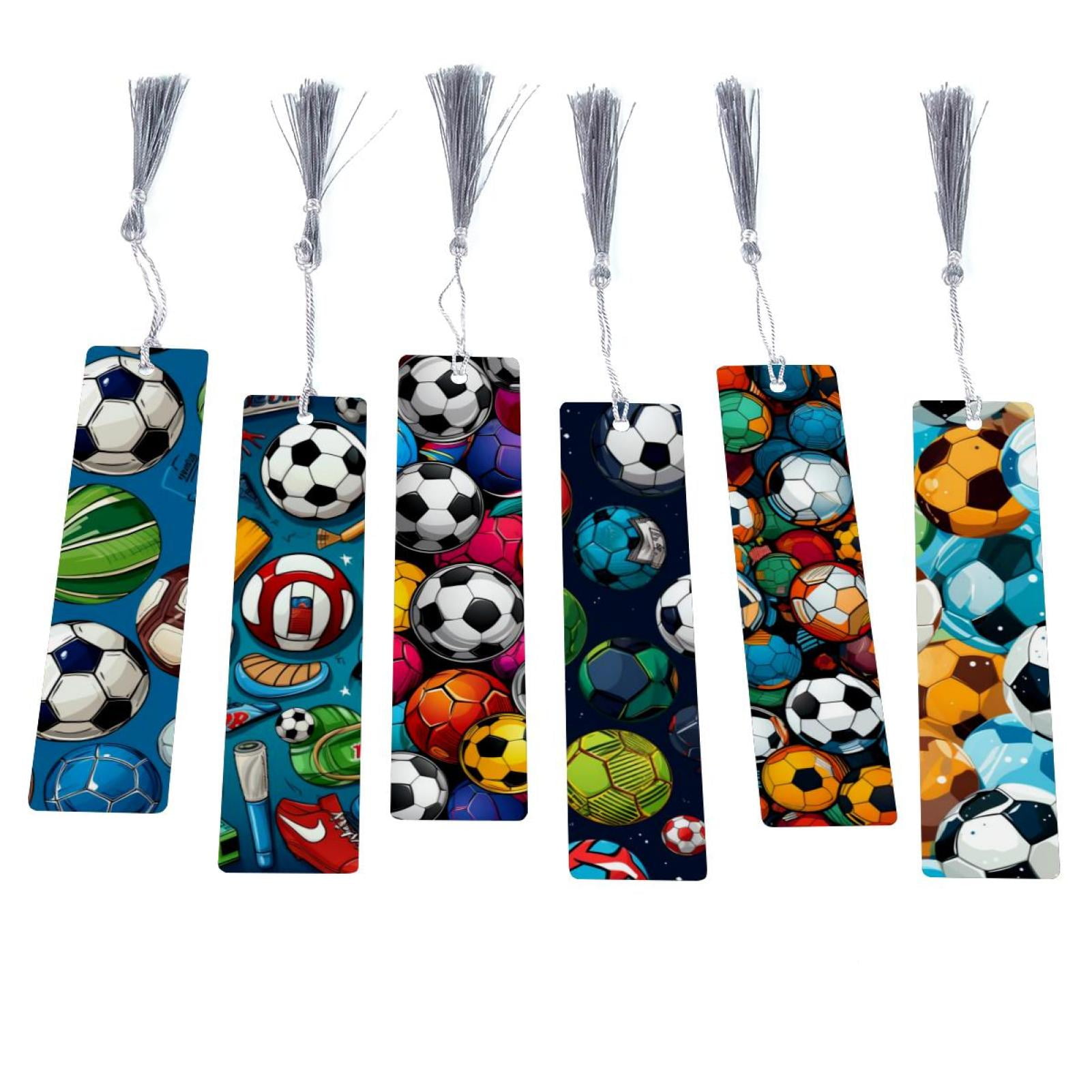 Football Soccer Bookmarks for Women Teachers Book Lovers Men Metal ...
