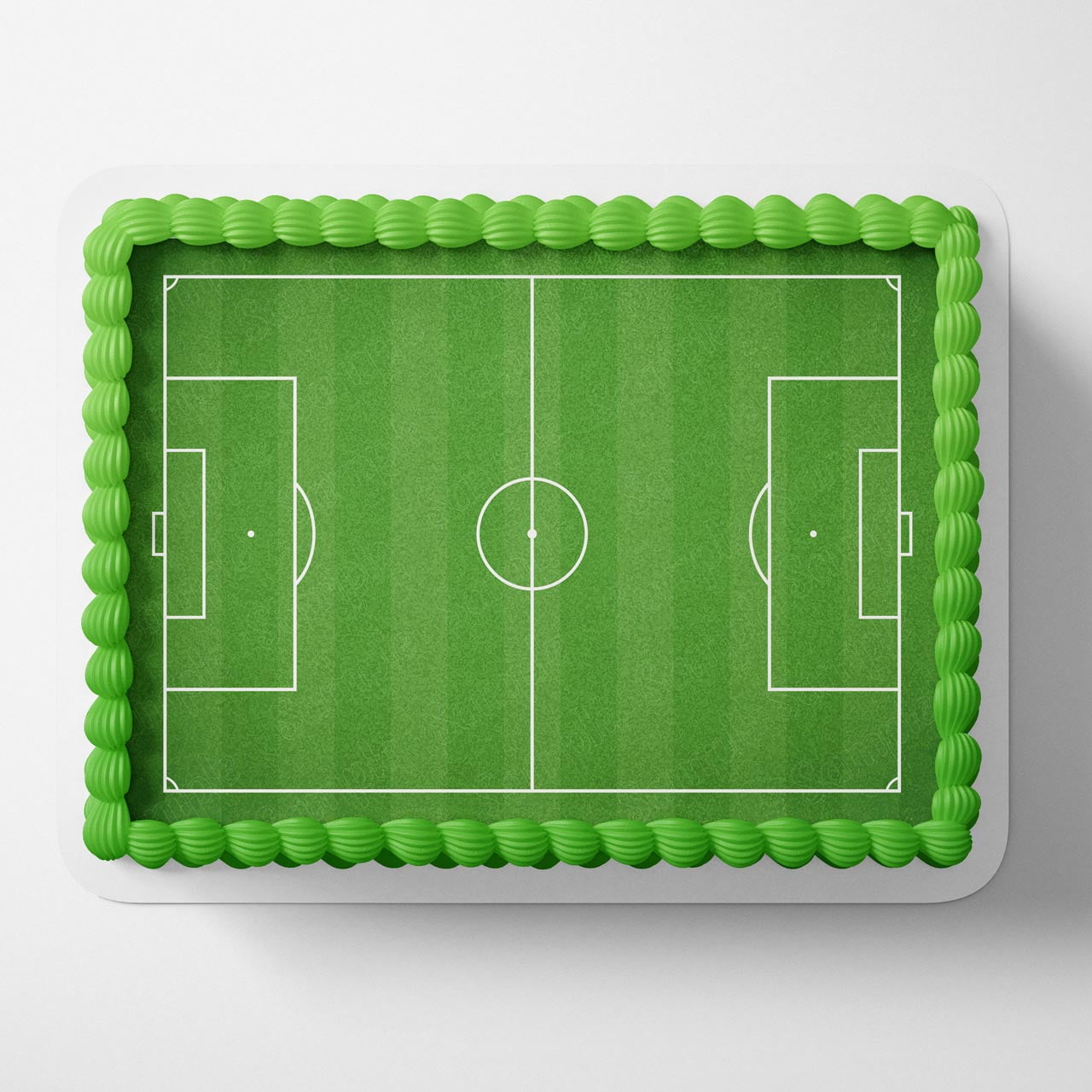 Football Soccer Field Edible Icing Cake Wrap Cake Image Icing Sugar ...