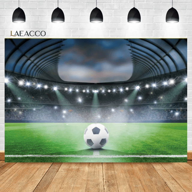 Football Soccer Field Grassland Stadium Birthday Photocall Backgrounds ...