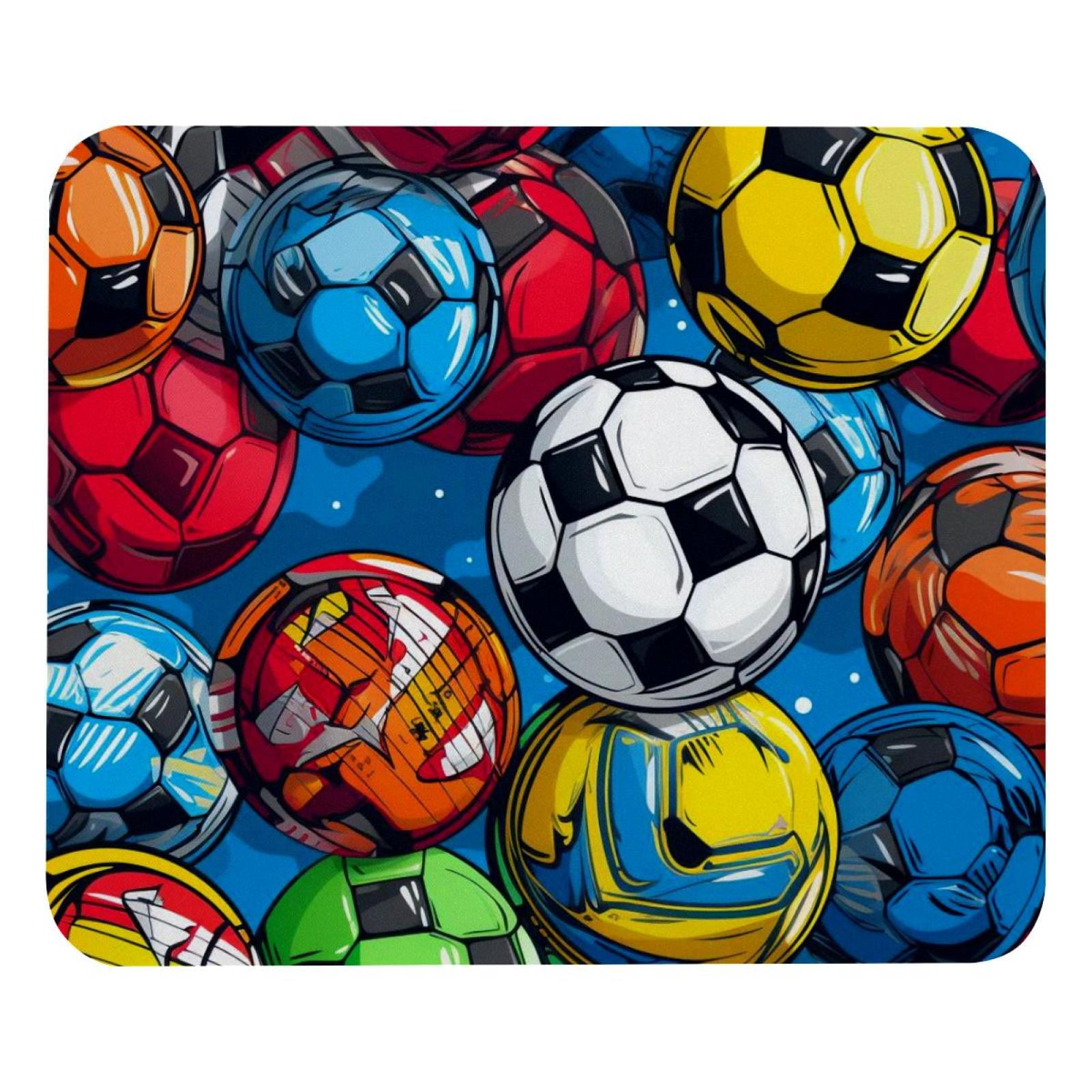 Football Soccer Mouse Pad, Personality Design Rubber Base for Office ...