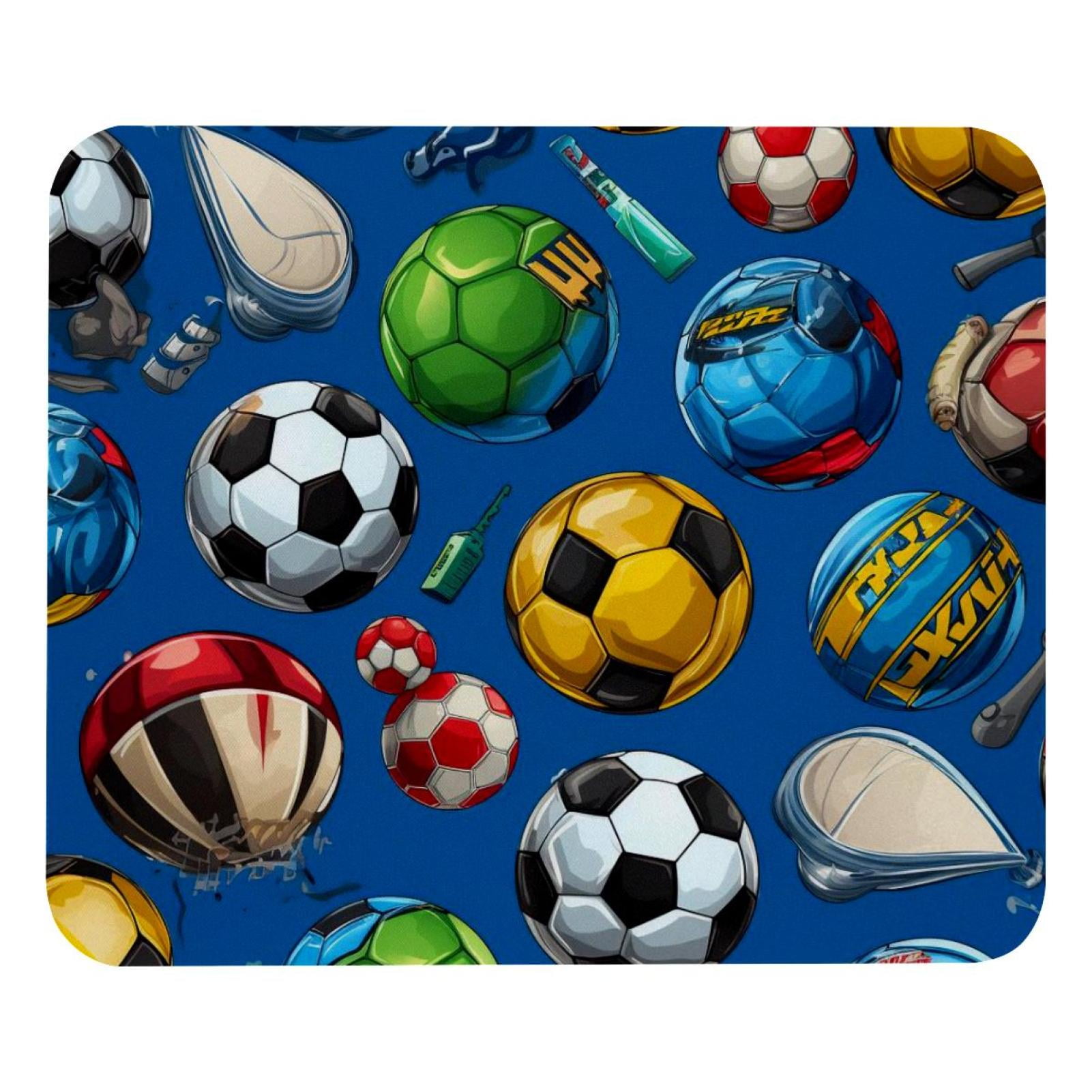 Football Soccer Mouse Pad, Personality Design Rubber Base for Office ...