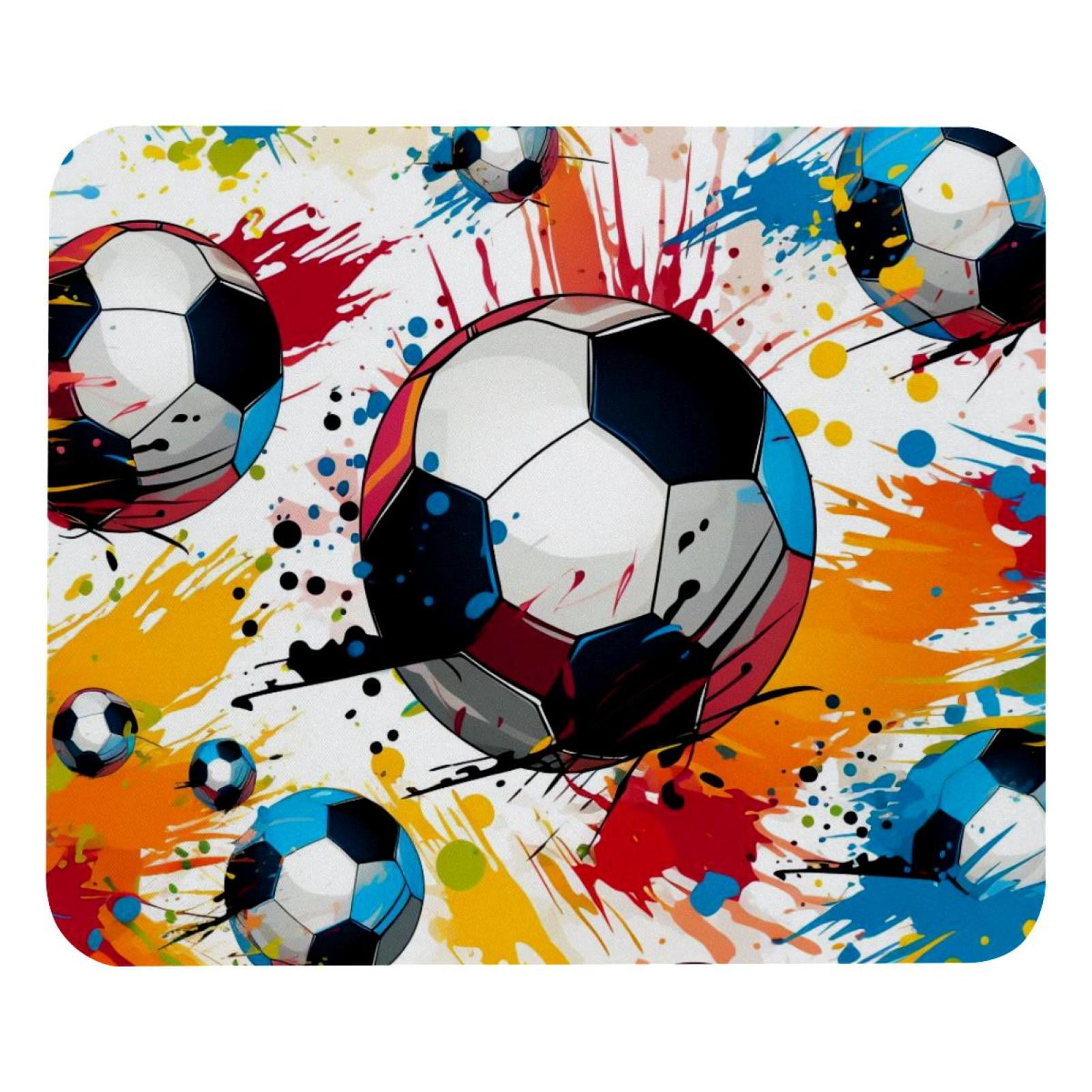 Football Soccer Mouse Pad, Personality Design Rubber Base for Office ...