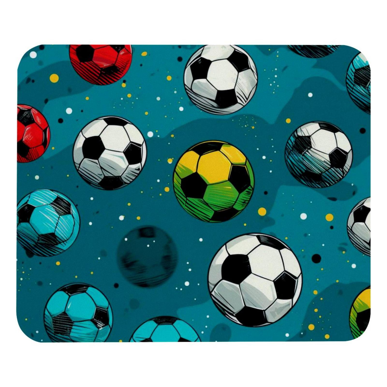 Football Soccer Mouse Pad, Personality Design Rubber Base for Office ...