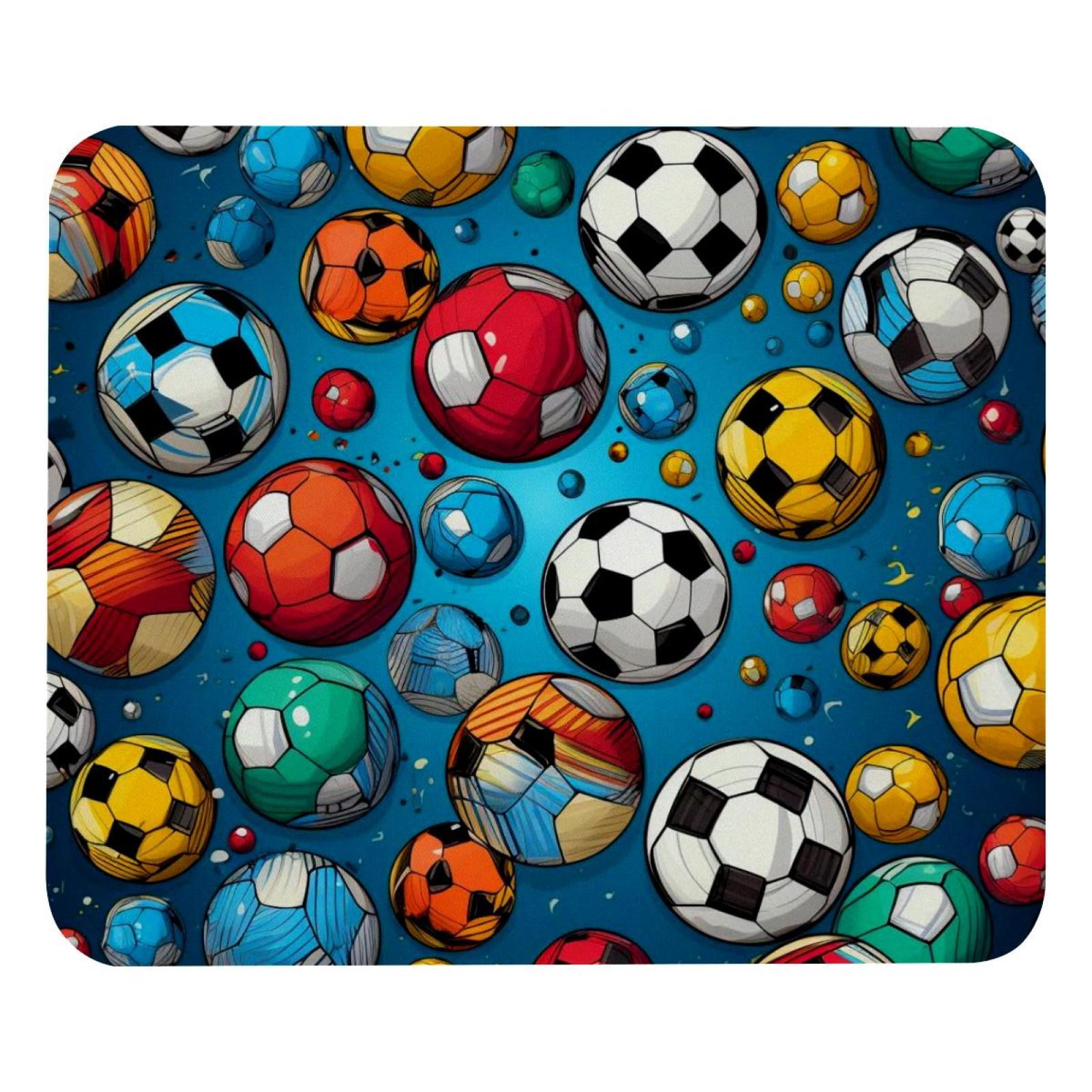 Football Soccer Mouse Pad, Personality Design Rubber Base for Office ...