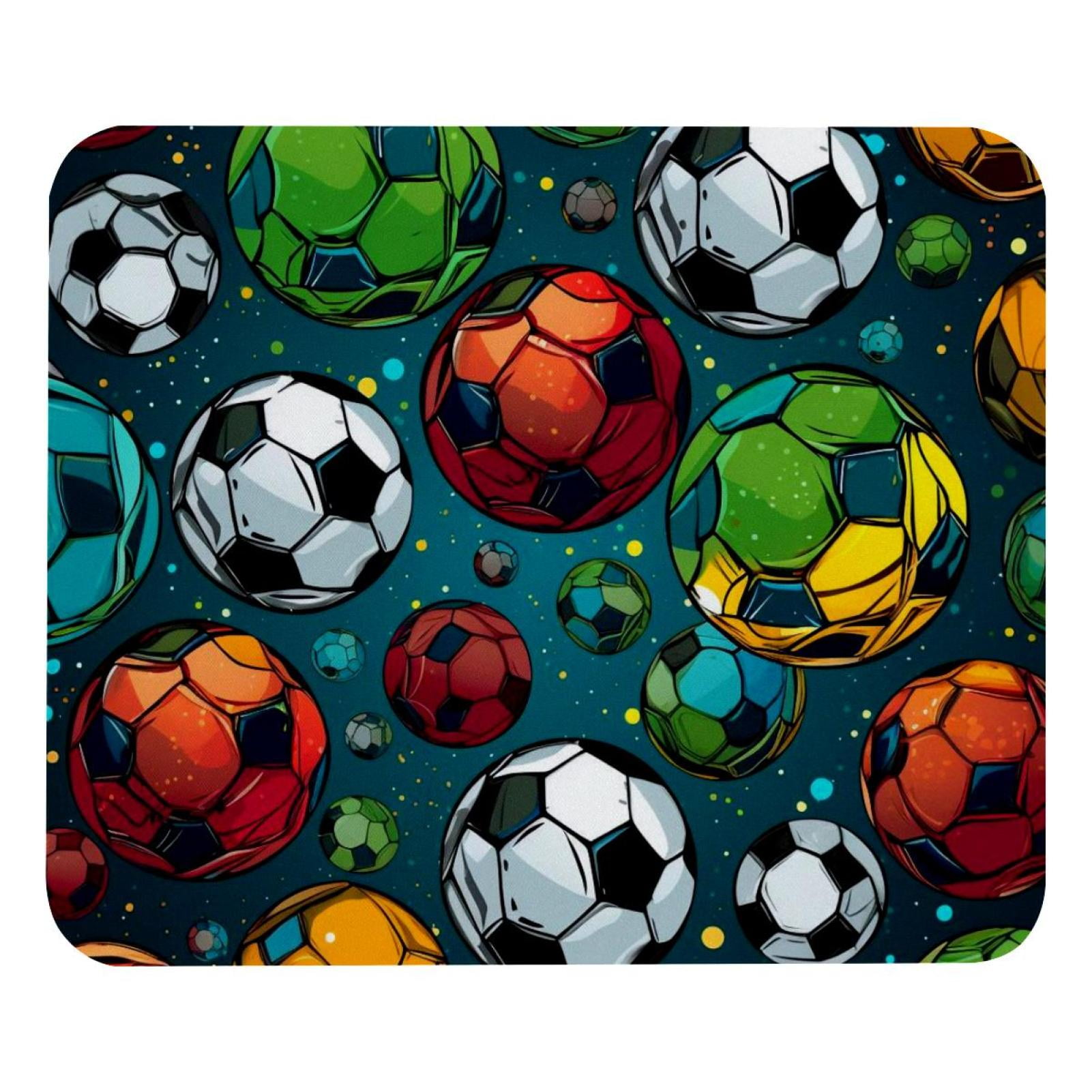 Football Soccer Mouse Pad, Personality Design Rubber Base for Office ...