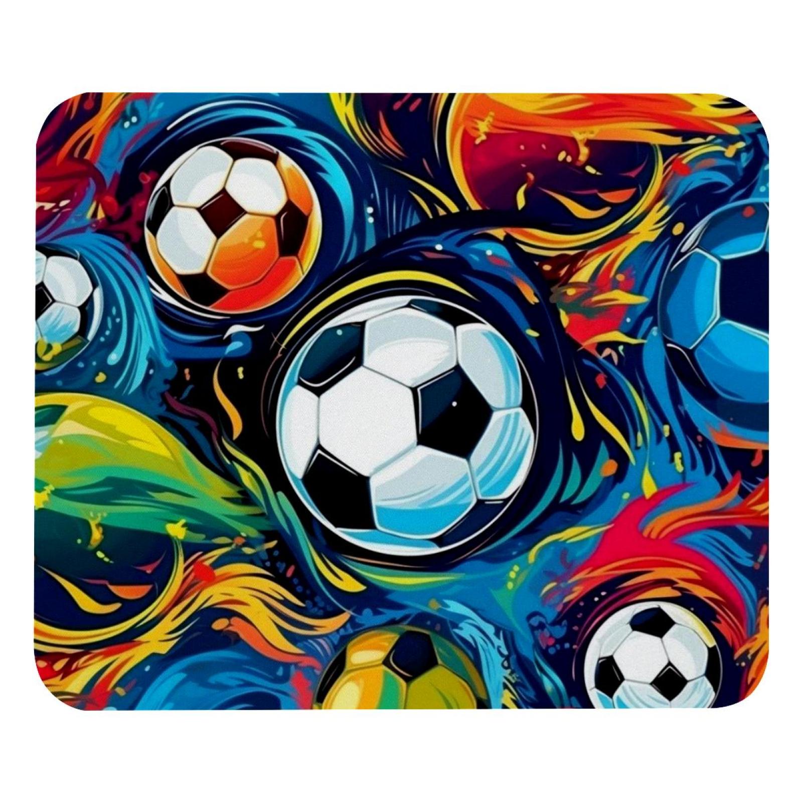 Football Soccer Mouse Pad, Rubber Base Computer Mouse Pads for Wireless ...