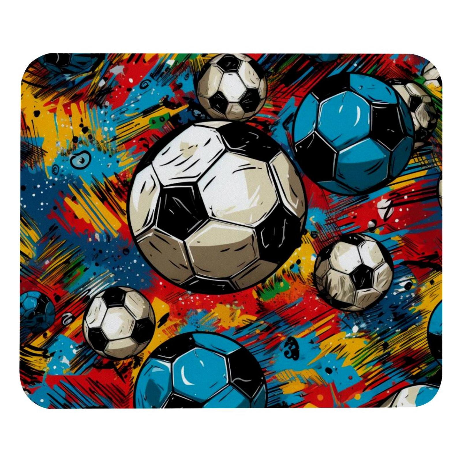 Football Soccer Mouse Pad for Wireless Mouse Home Office Desk Laptop ...