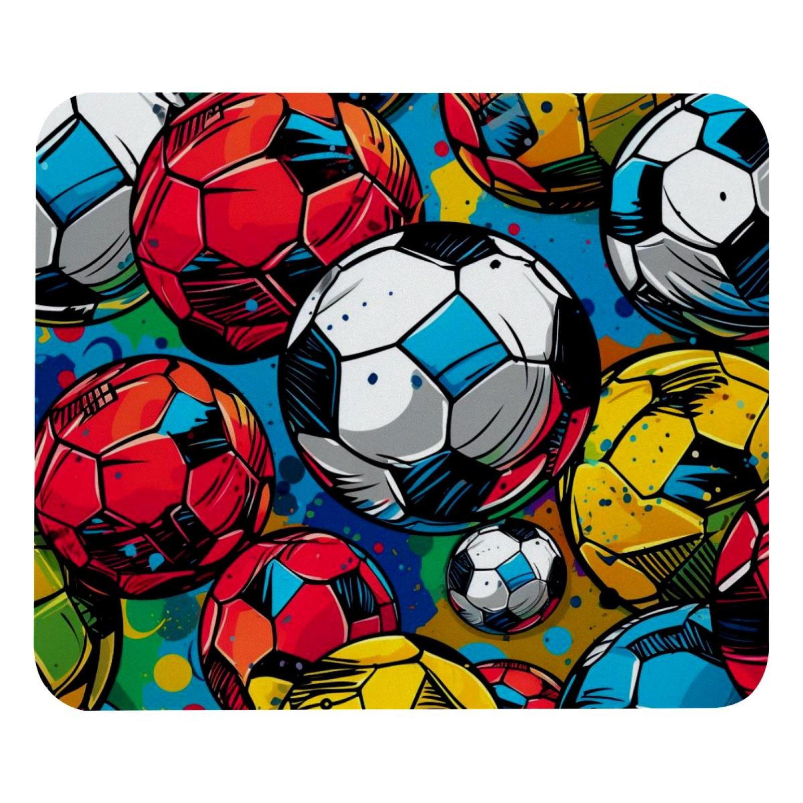 Football Soccer Mouse Pad for Wireless Mouse Home Office Desk Laptop ...