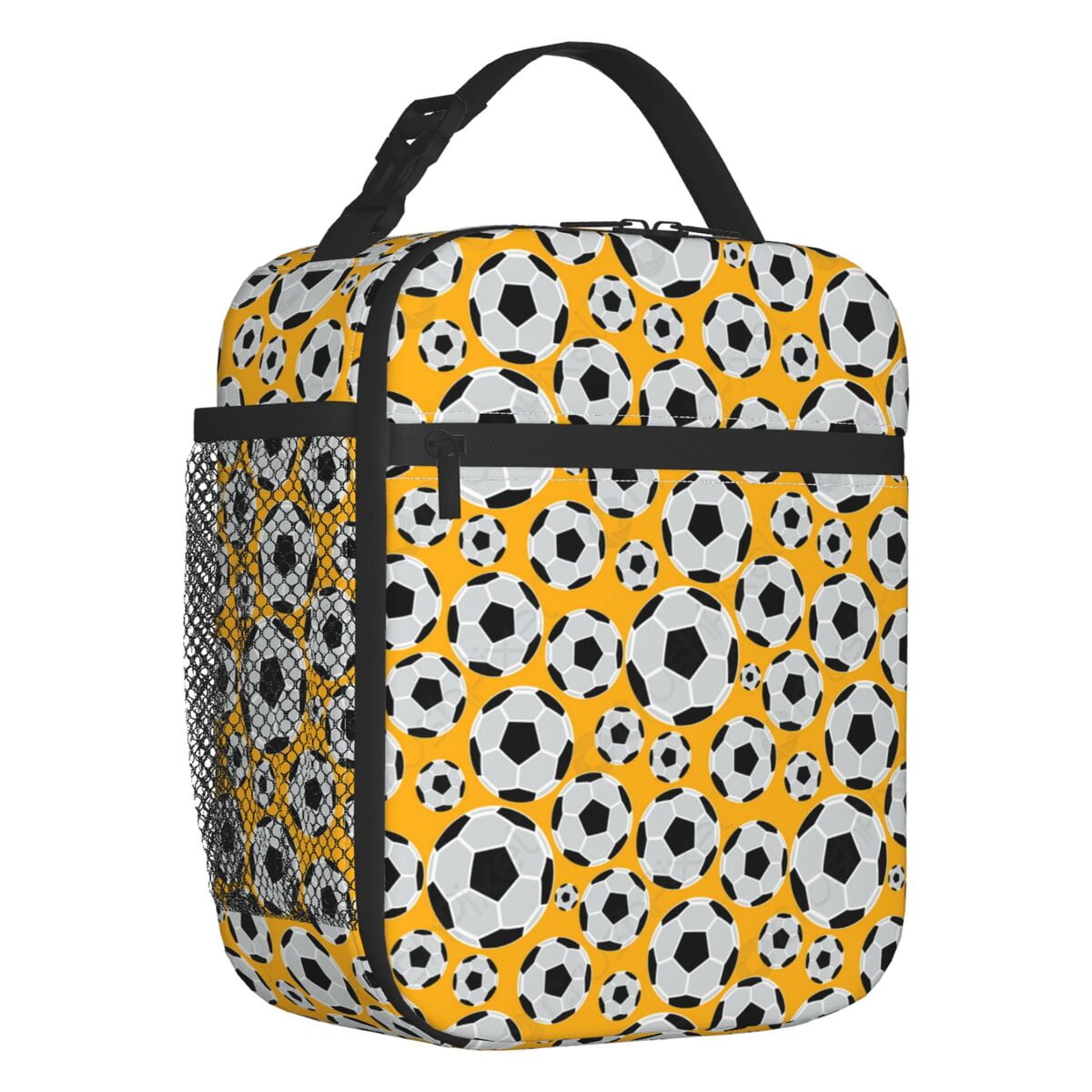 Football Soccer Sport Hand Drawn Lunch Box Multifunction Cooler Thermal ...