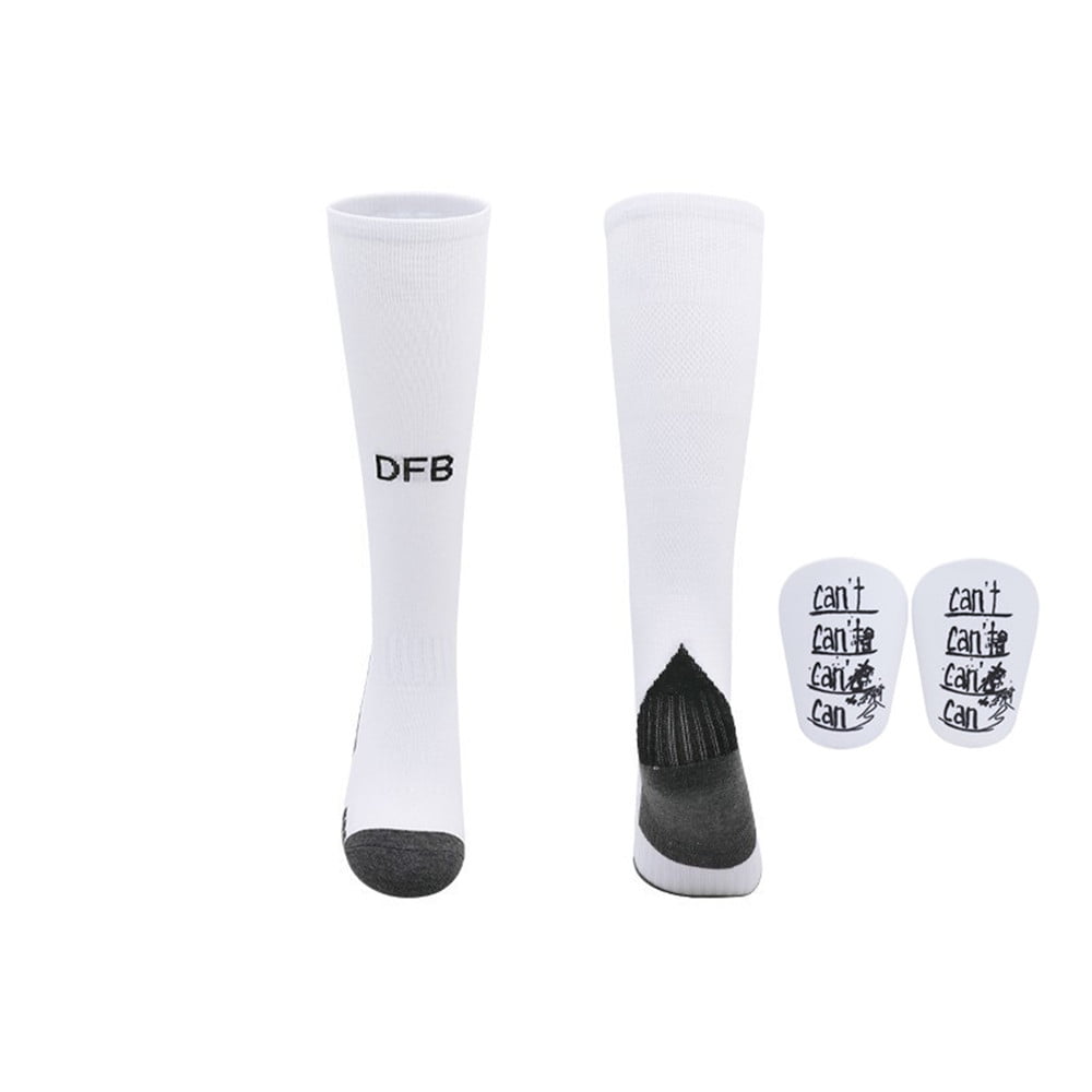 Football Socks with Mini Shin Guards for Adults & Kids - Cushioned ...