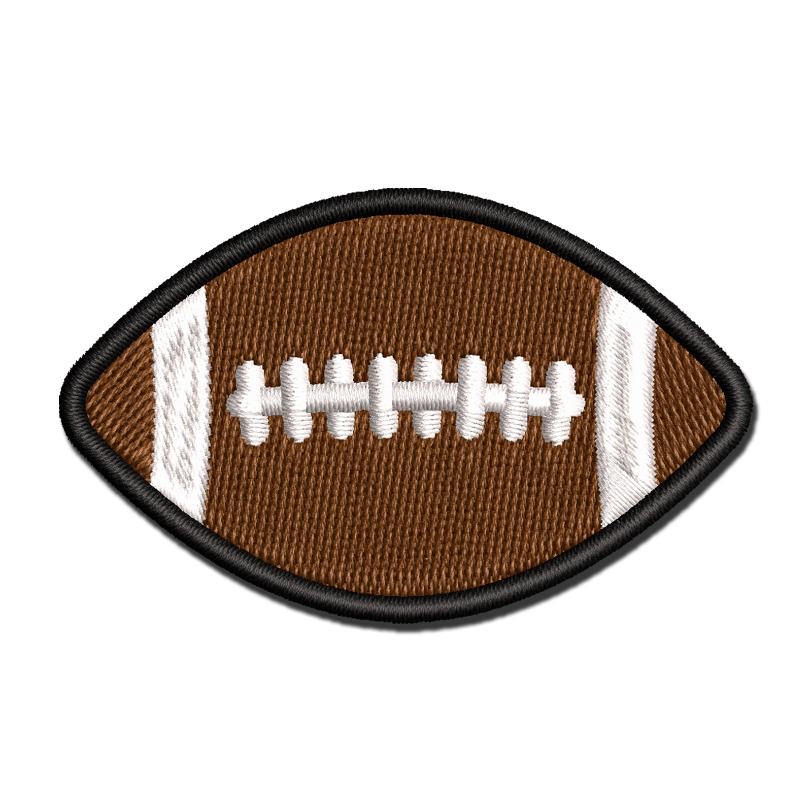 Football Sport Applique Multi-Color Embroidered Hook & Loop Patch - 2.0 ...