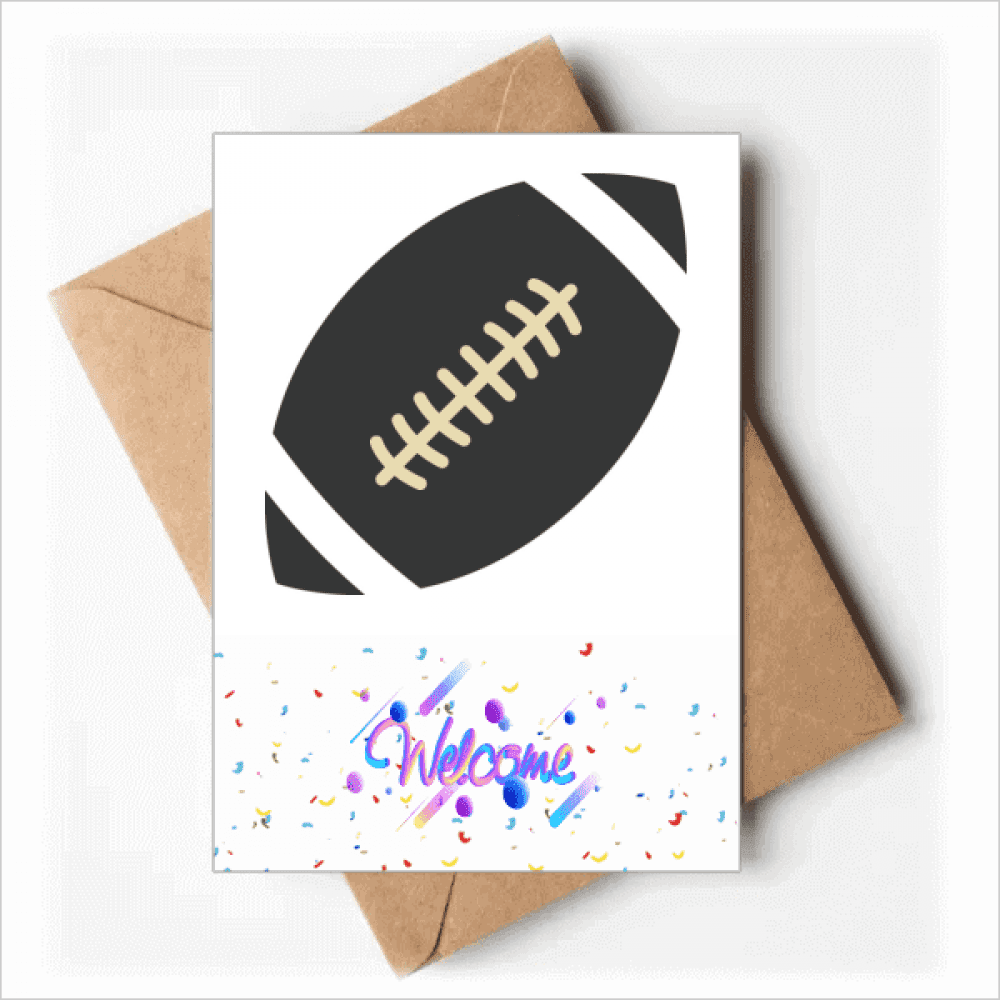 Football Sport Simple Geometry Pattern Welcome Back Greeting Cards ...