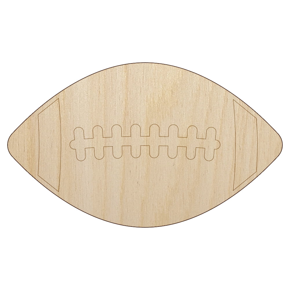 Football Sport Wood Shape Unfinished Piece Cutout Craft DIY Projects ...