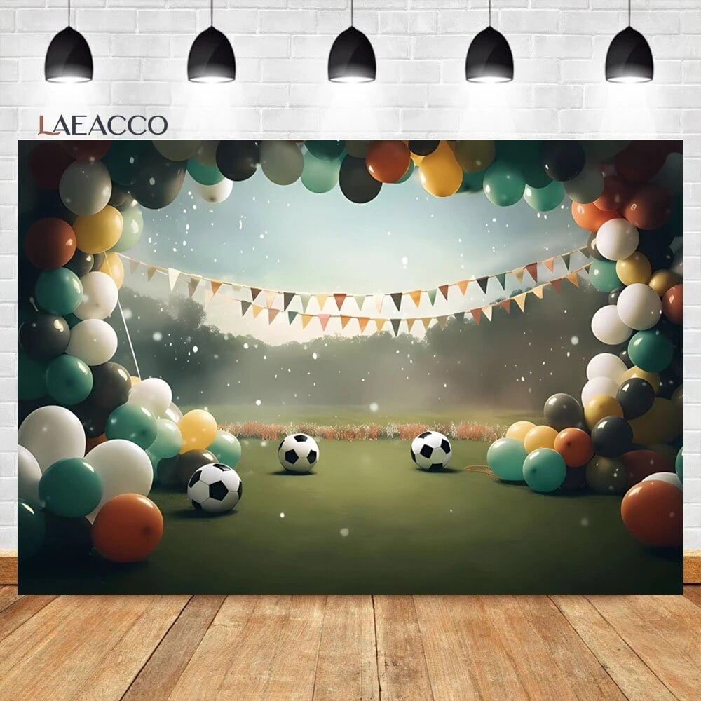 Football Stadium Backdrop Stage Lights Soccer Sport Game Theme Boy ...