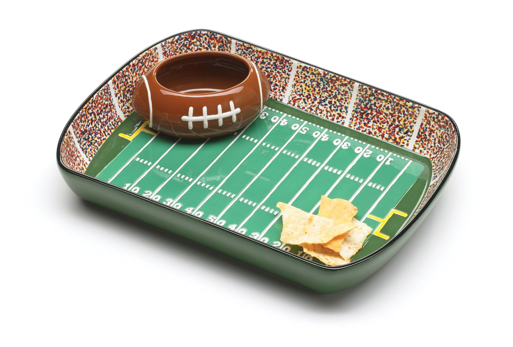 Football Stadium Chip And Dip Sports Serving Set - Walmart.com
