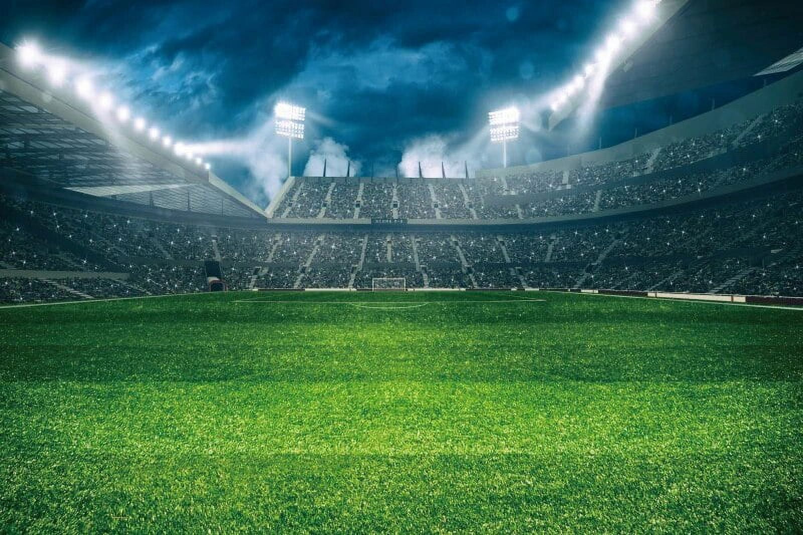Football Stadium Photography Backdrop Spotlight Green Grass Field ...