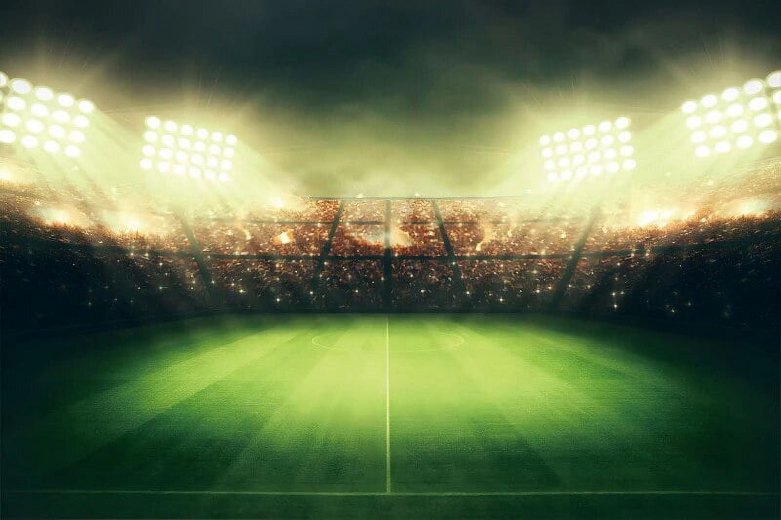 Football Stadium Photography Backdrop Spotlight Green Grass Field ...