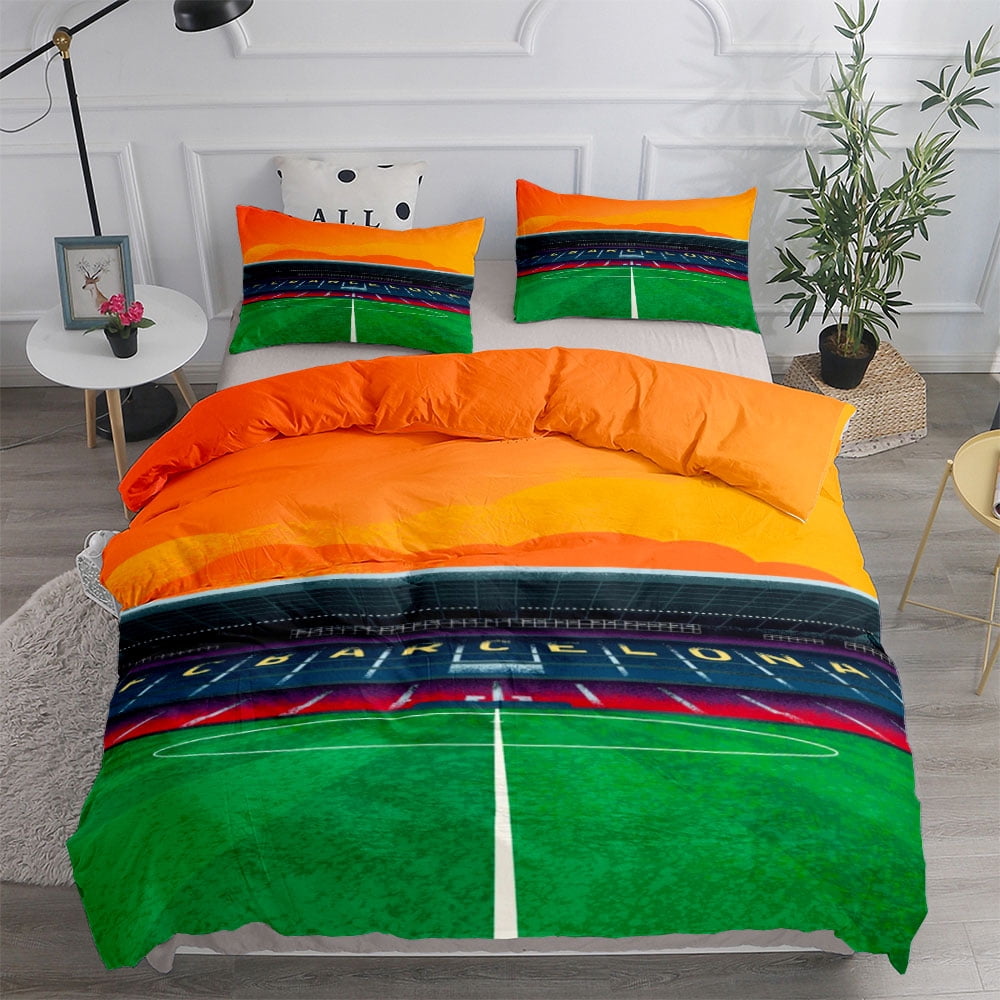 Football Stadium Poster Duvet Cover Set UK Single Double King US Twin ...
