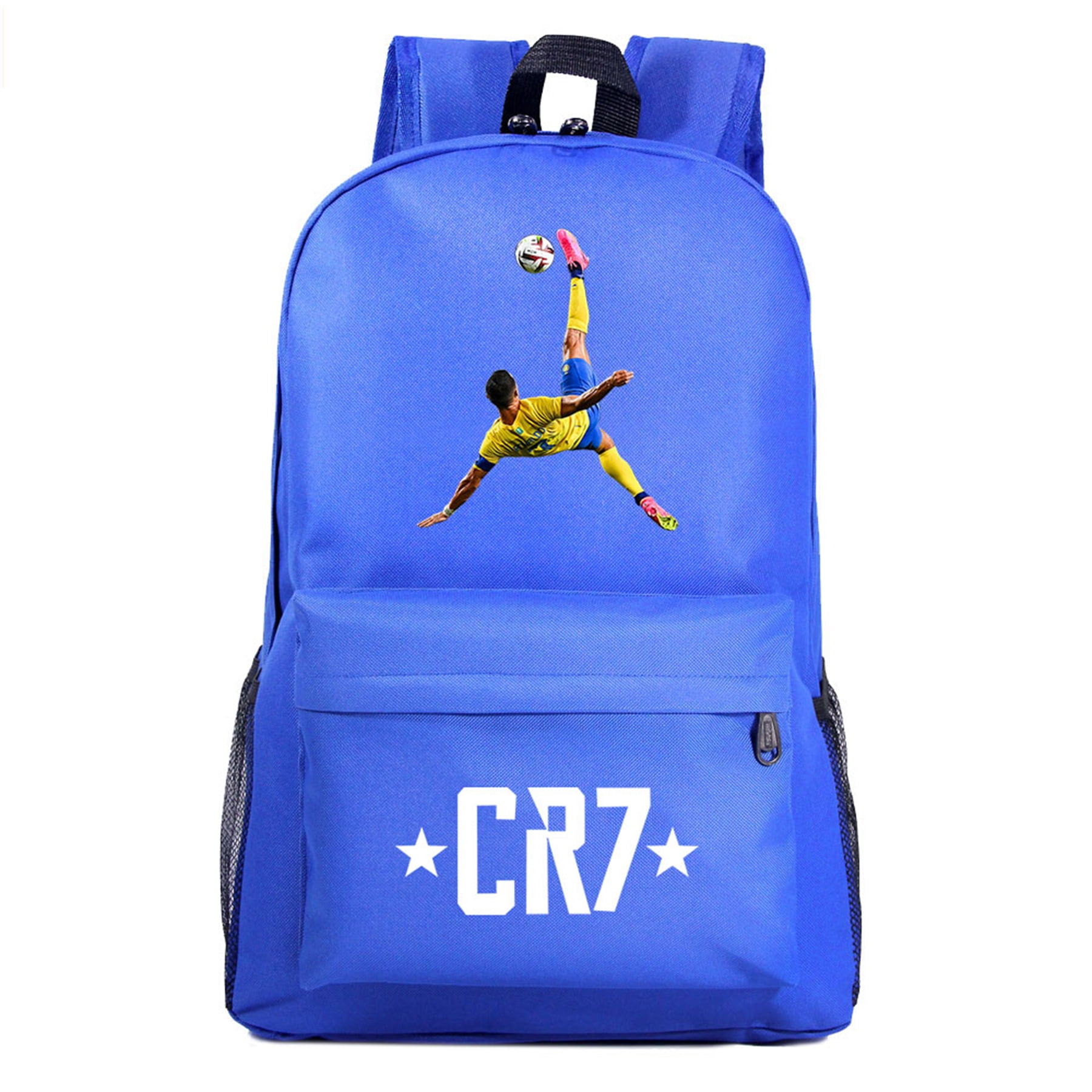 Football Star Cristiano Ronaldo Backpack Student Back to School Bookbag ...