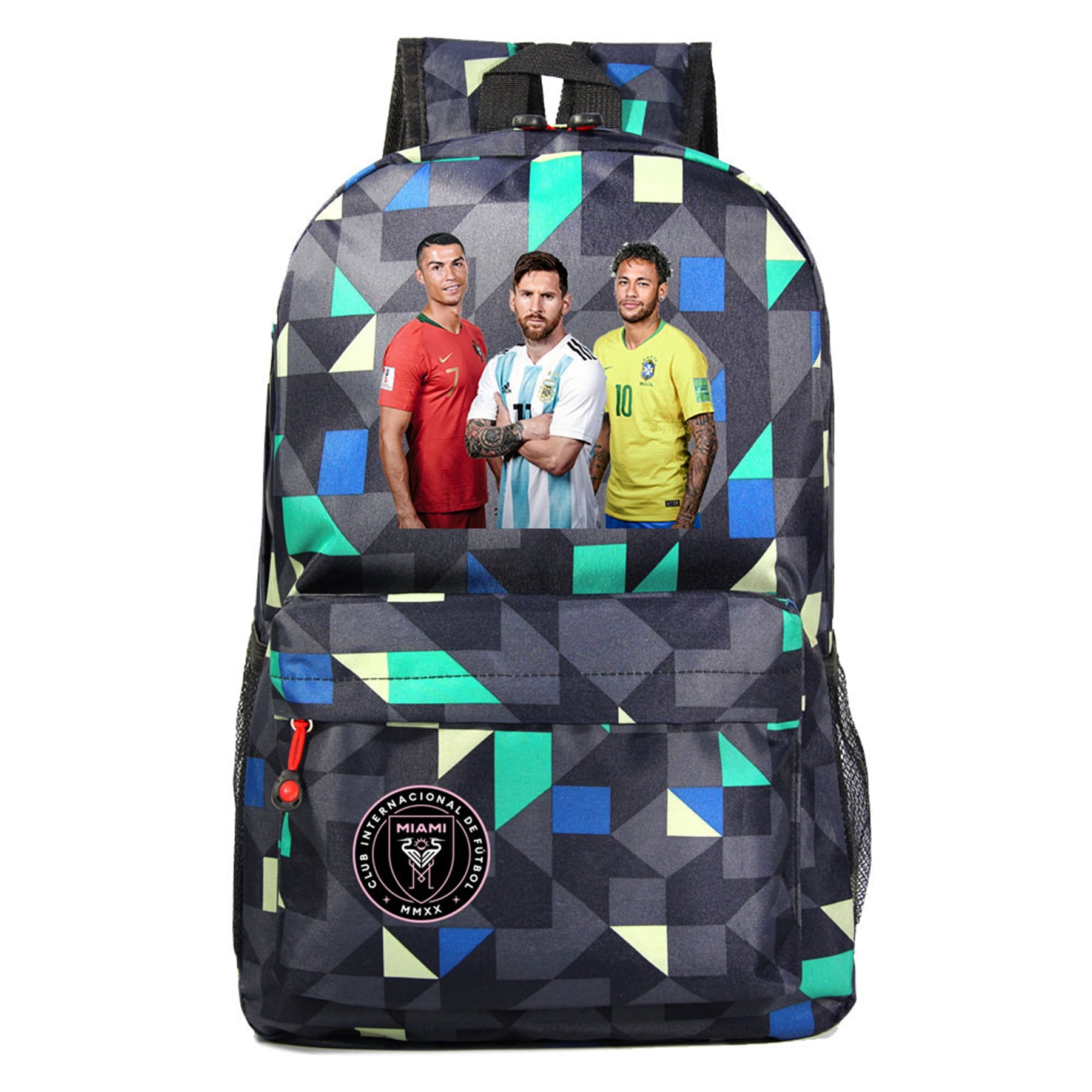 Football Star Cristiano Ronaldo Messi_10 Neymar Backpack Waterproof ...