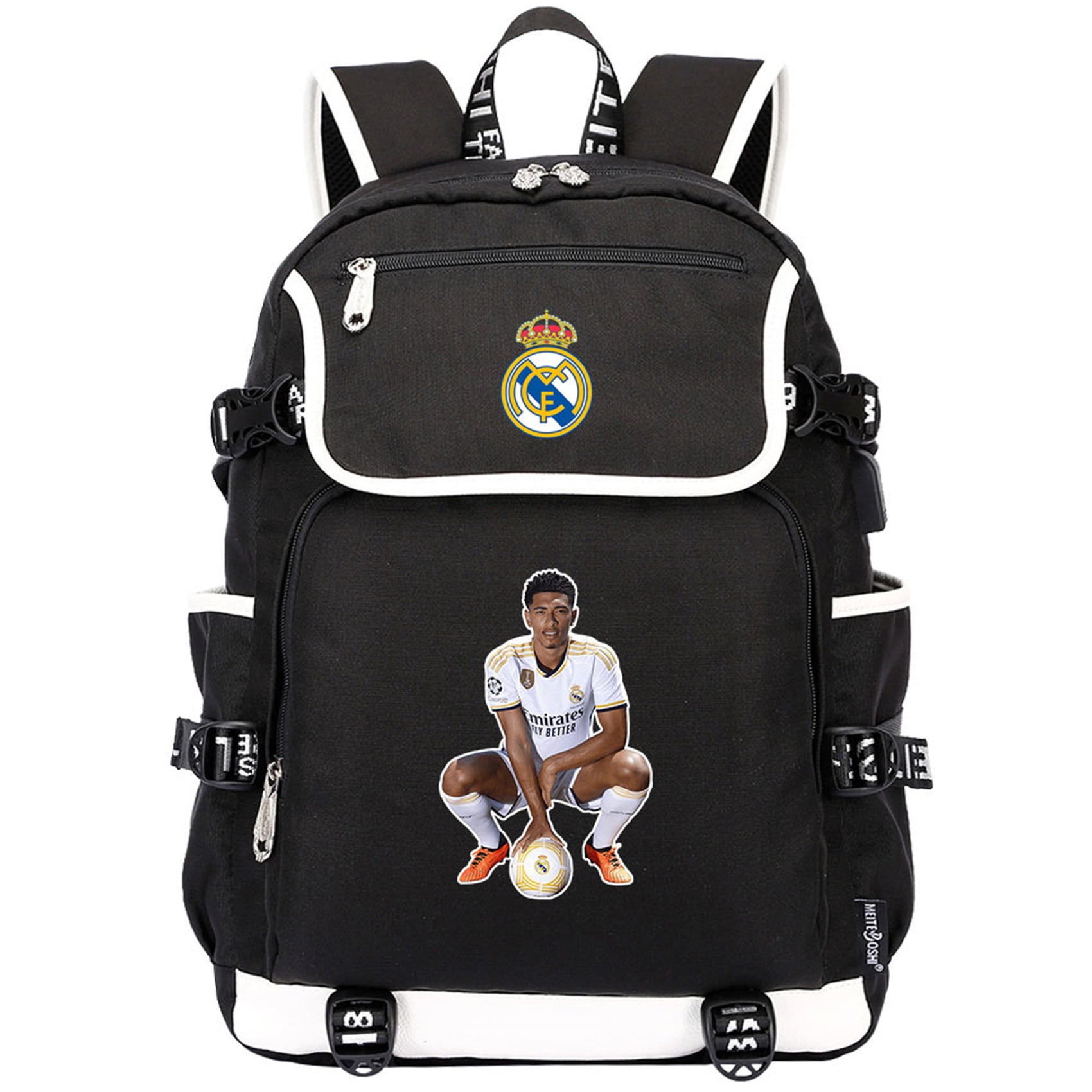 Football Star Jude Bellingham Backpack with USB Charging Port ...