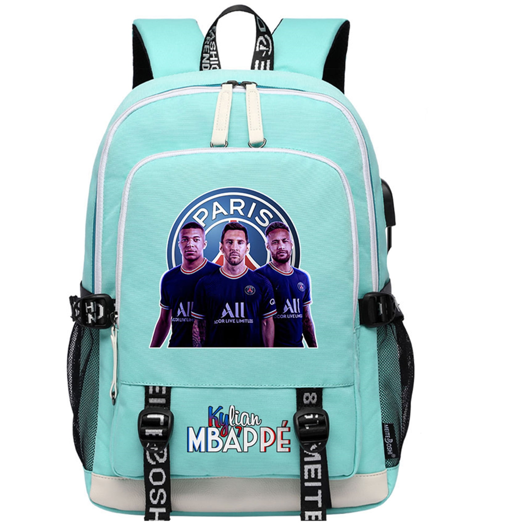 Football Star Kylian Mbappe Backpack Lightweight Student Book Bag,Teen ...