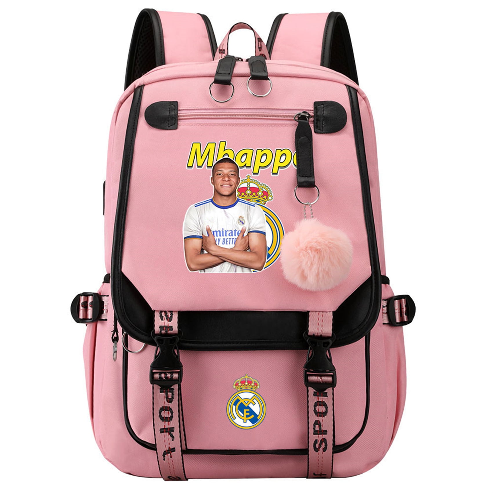 Football Star Kylian Mbappe Backpack Teen Casual Travel Rucksack Back ...