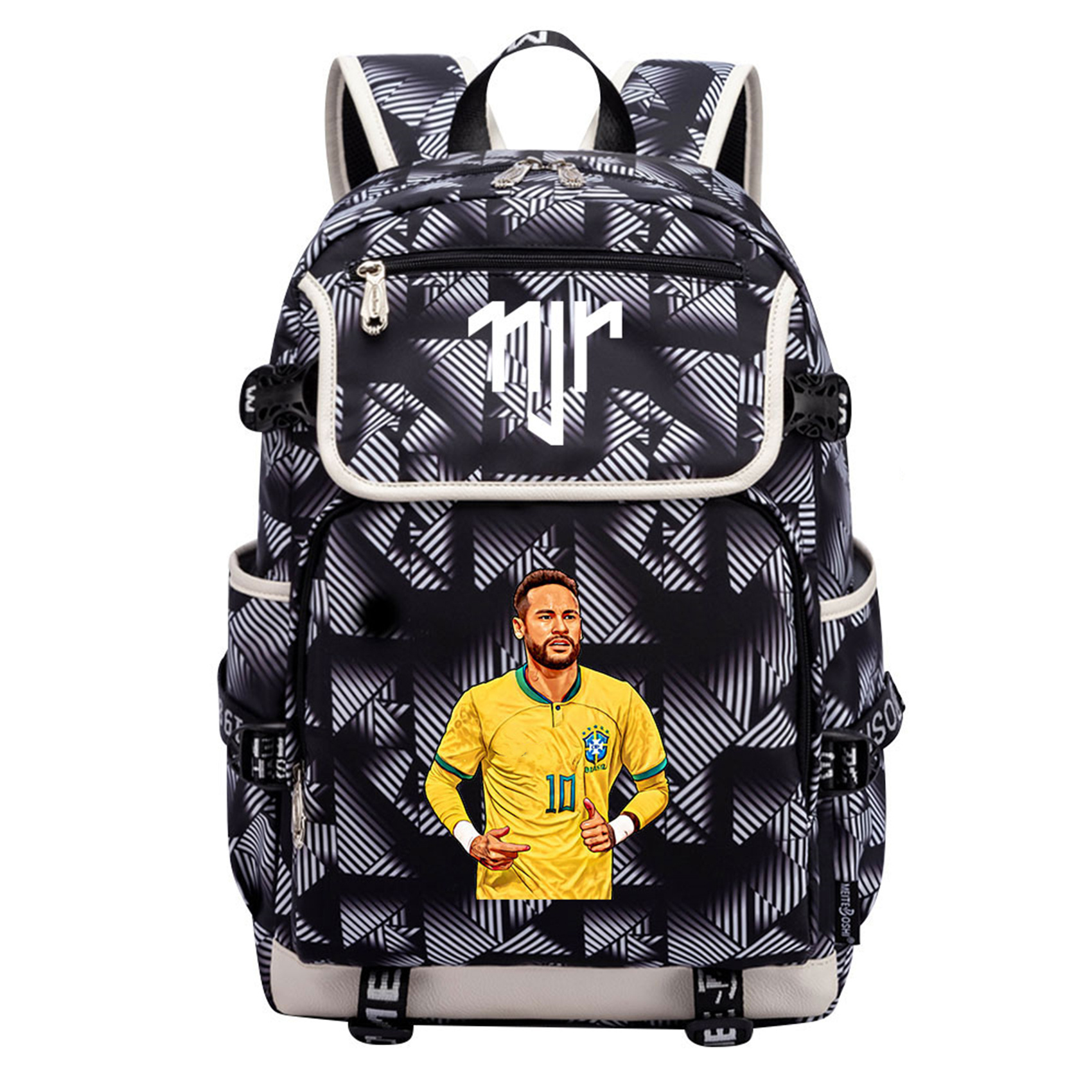 Football Star Neymar Knapsack Student Back to School Backpack ...
