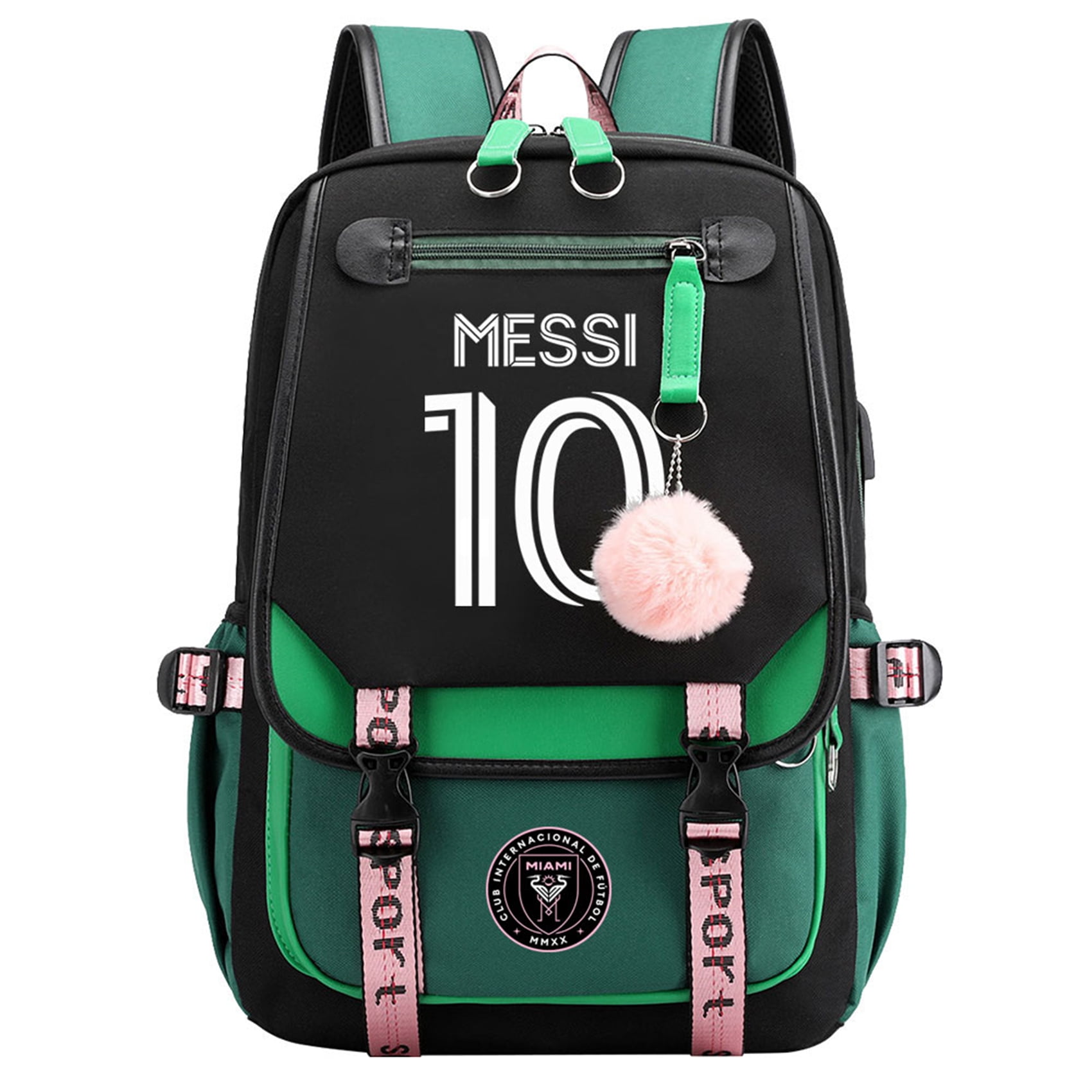 Football Star Novelty Travel Bag Messi_10 Multifunction Backpack for ...