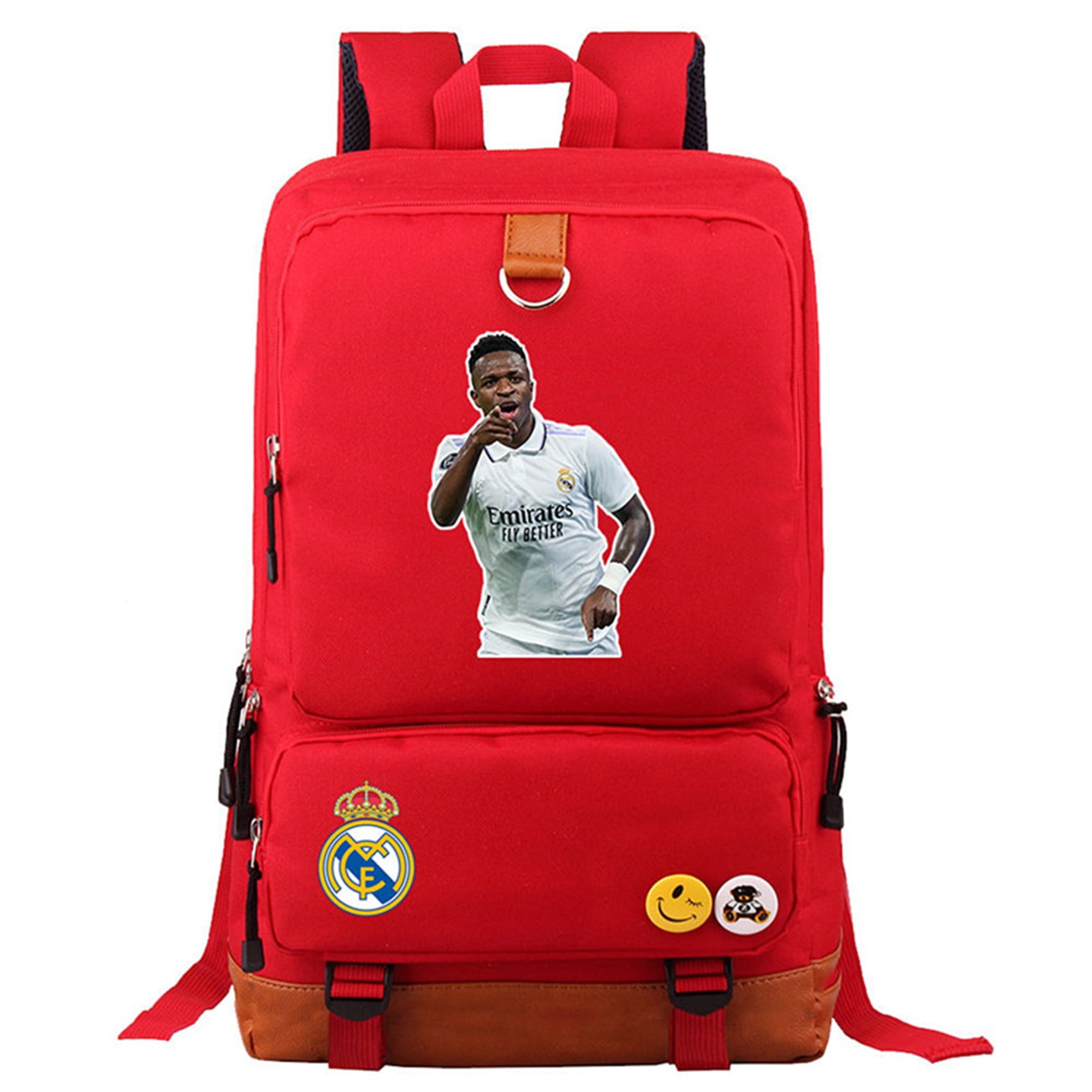 Football Star Vinicius Junior Backpack Lightweight Canvas Sport ...