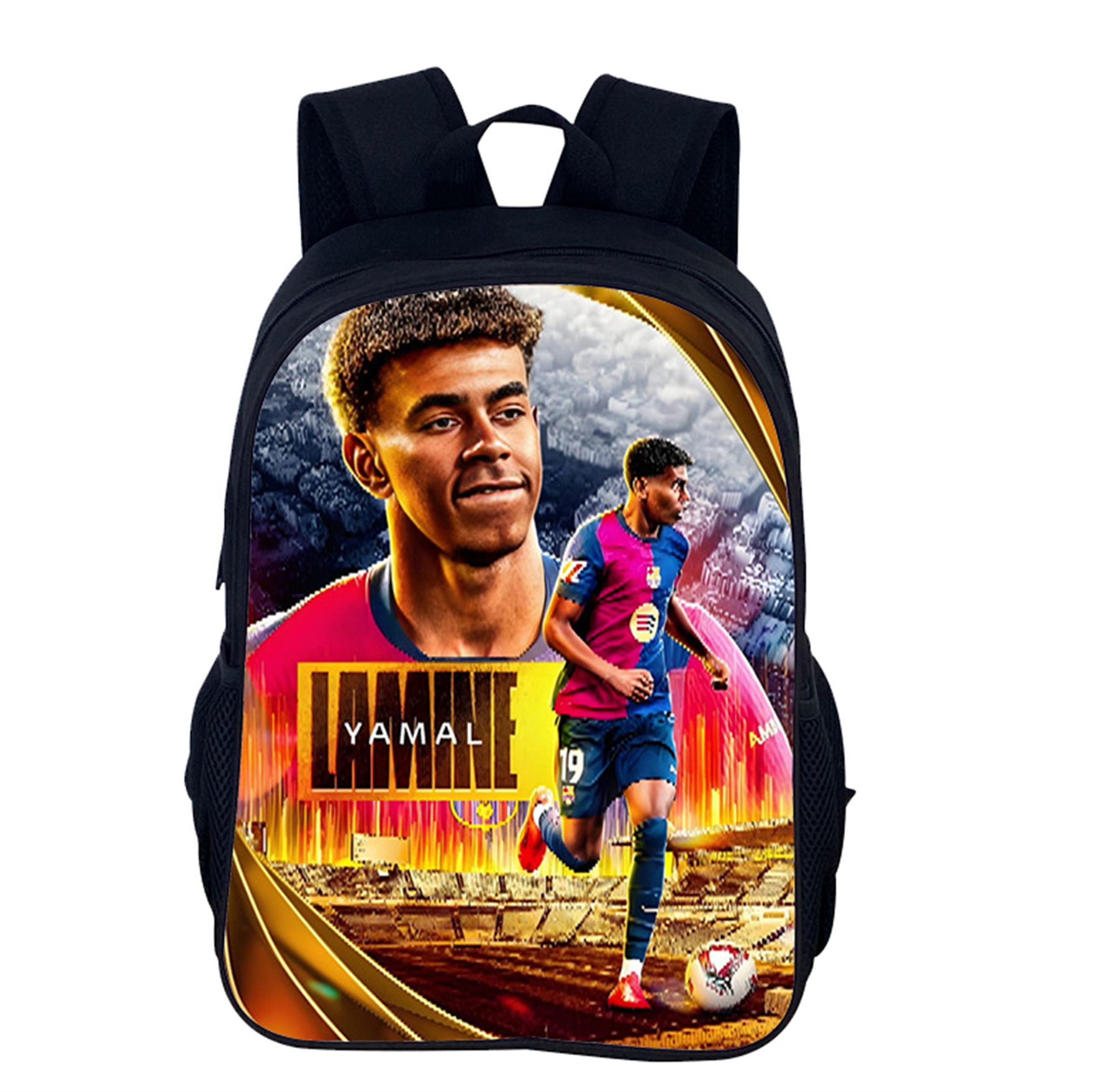 Football Star Yamal Graphic Backpack Teen Back to School Bookbag ...