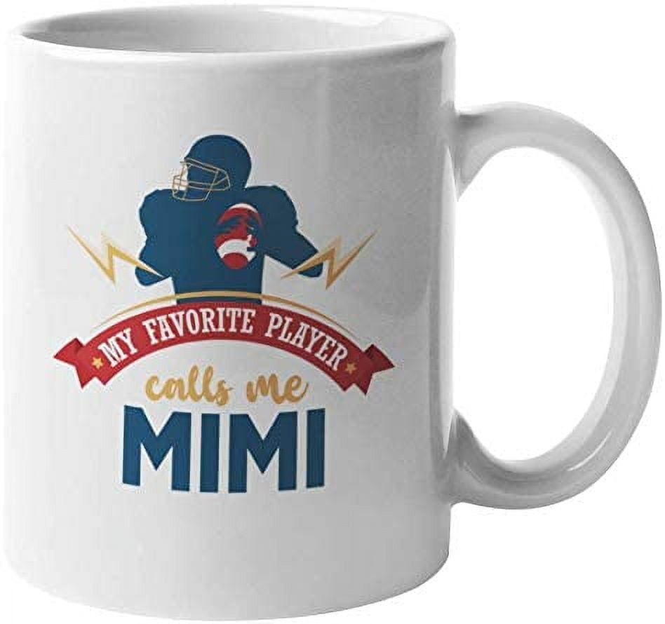 Football Star's Mimi. Coffee & Tea Mug for Grandma or Senior Mom (11oz ...