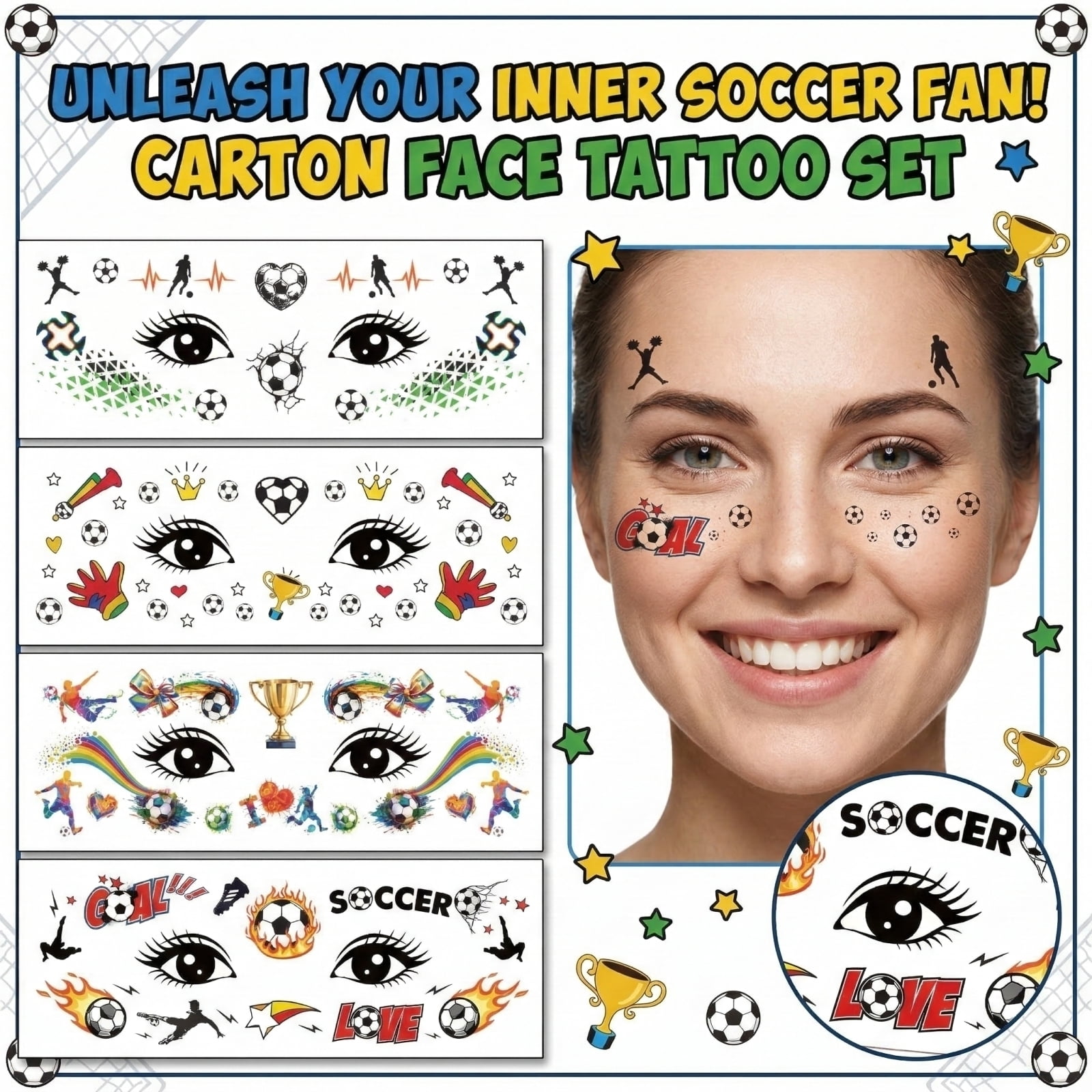 Football Stickers for All Ages, Sports Stickers, Stickers Waterproof ...