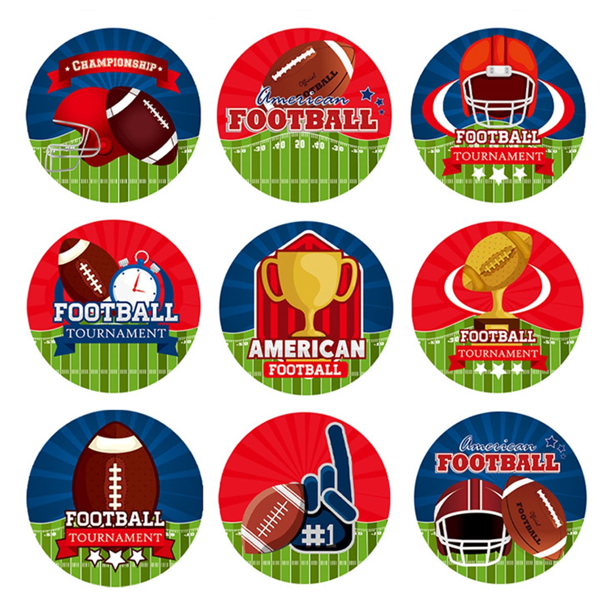 Football Stickers Round Football Sticker Kit Football Decoration ...