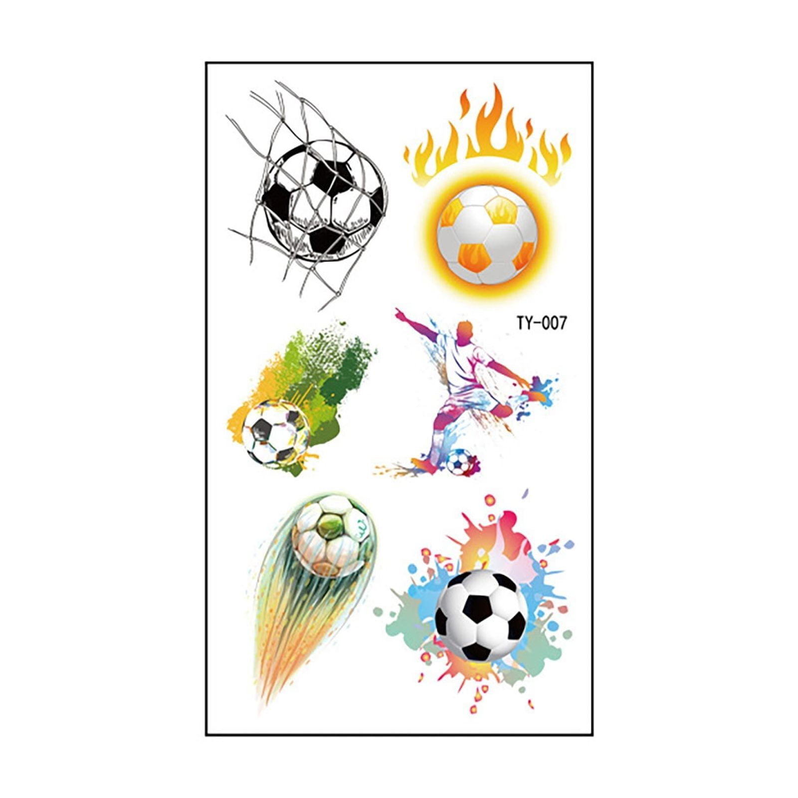 Football Stickers Sweat Sports Event Carnival Party European Children's ...