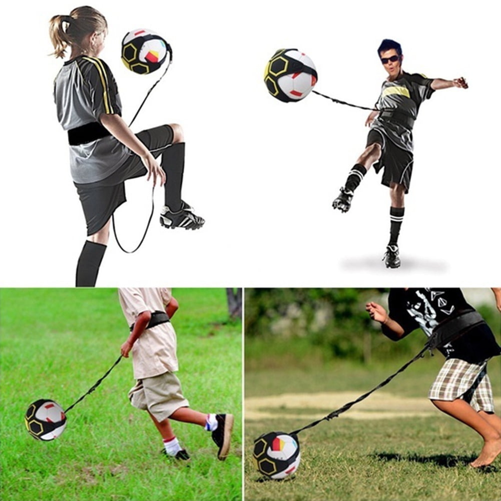 Football Strap Kick Trainer Control Skills Solo Soccer Training Aid ...