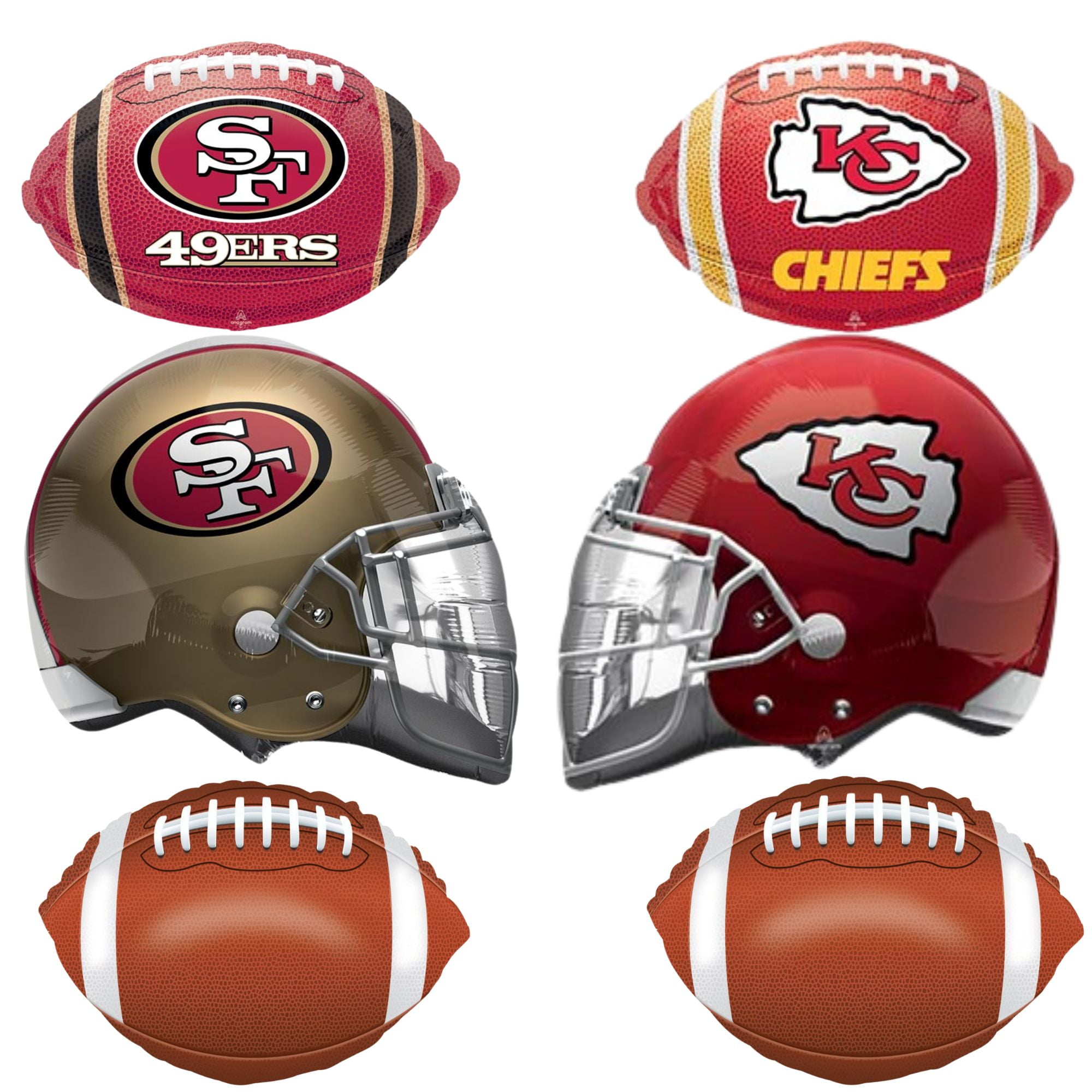Football Super Bowl Team helmets Party Balloons Decorations Supplies ...