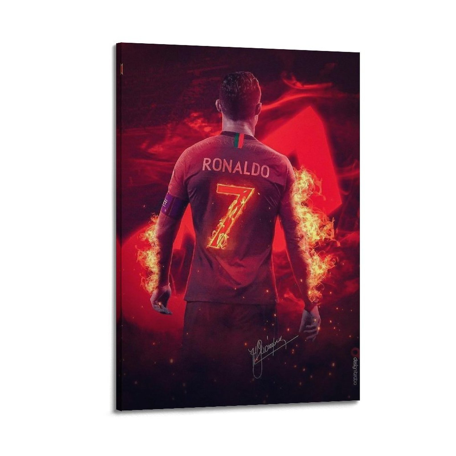 Football Superstar Cristiano Ronaldo Poster Painting Vintage Poster ...