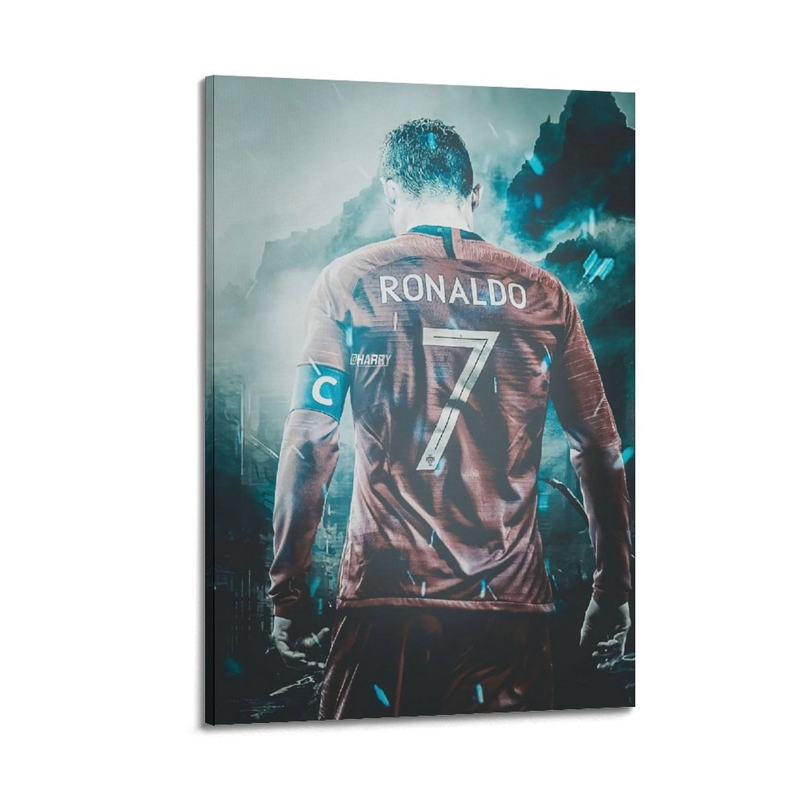 Football Superstar Cristiano Ronaldo Poster Painting Vintage Poster ...