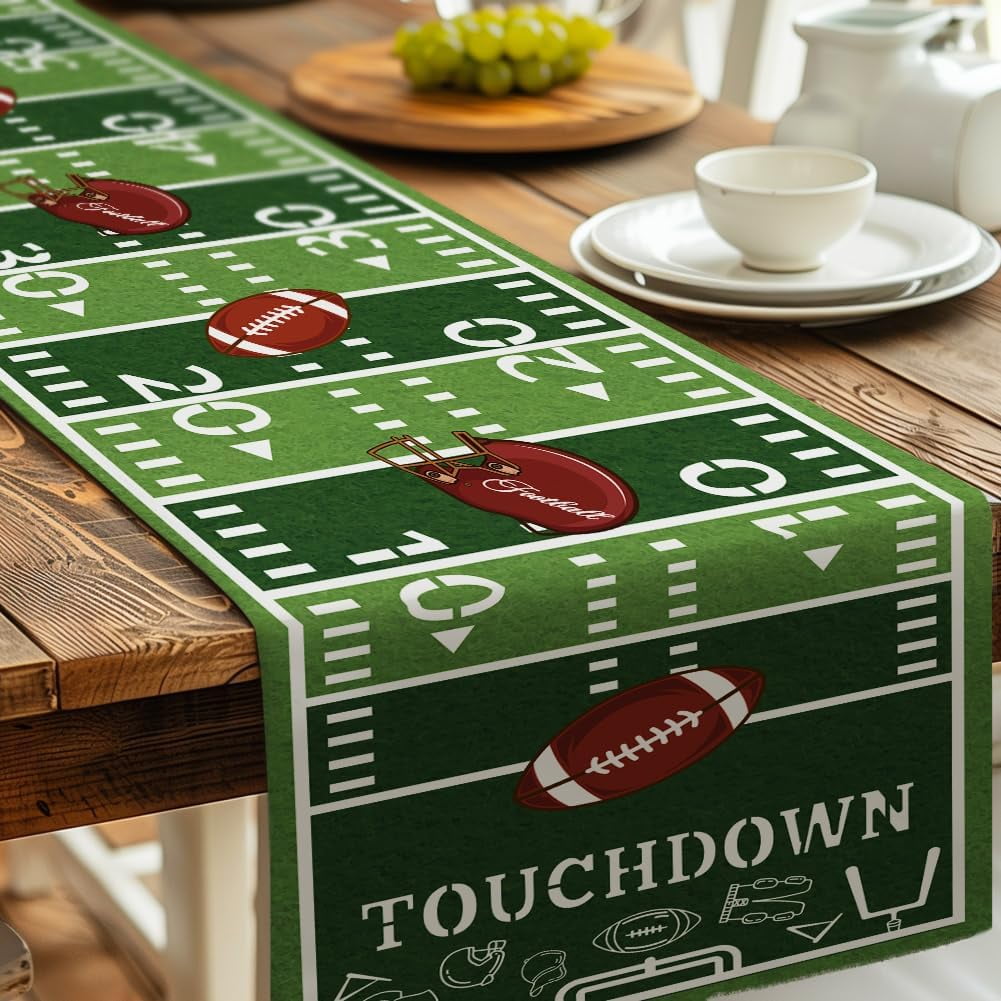Football Table Runner 13x72inch Football Court Table Runner Sports ...