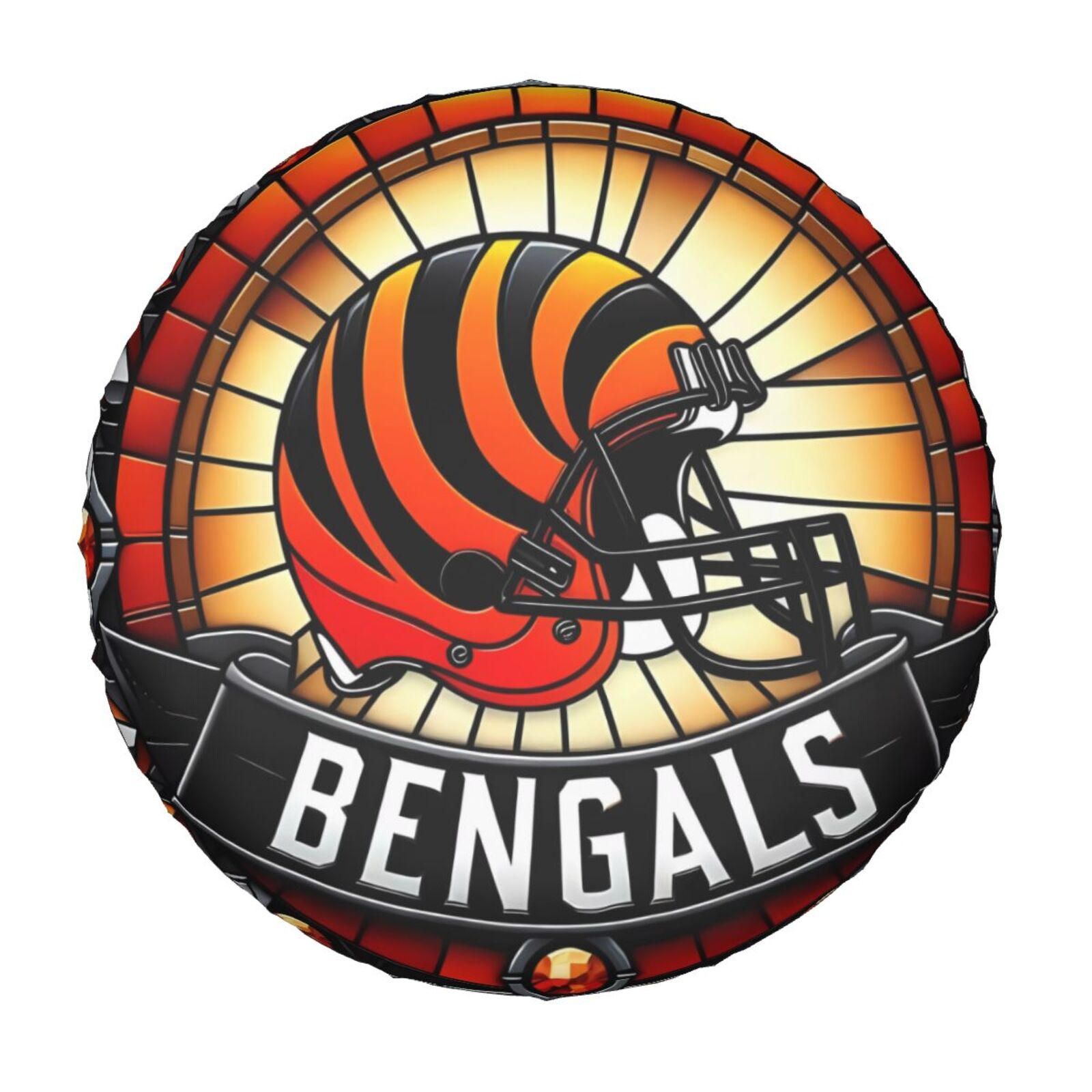 Football Team Bengals Tire Dust Cover, Keep Spare Tire Clean, Protect ...