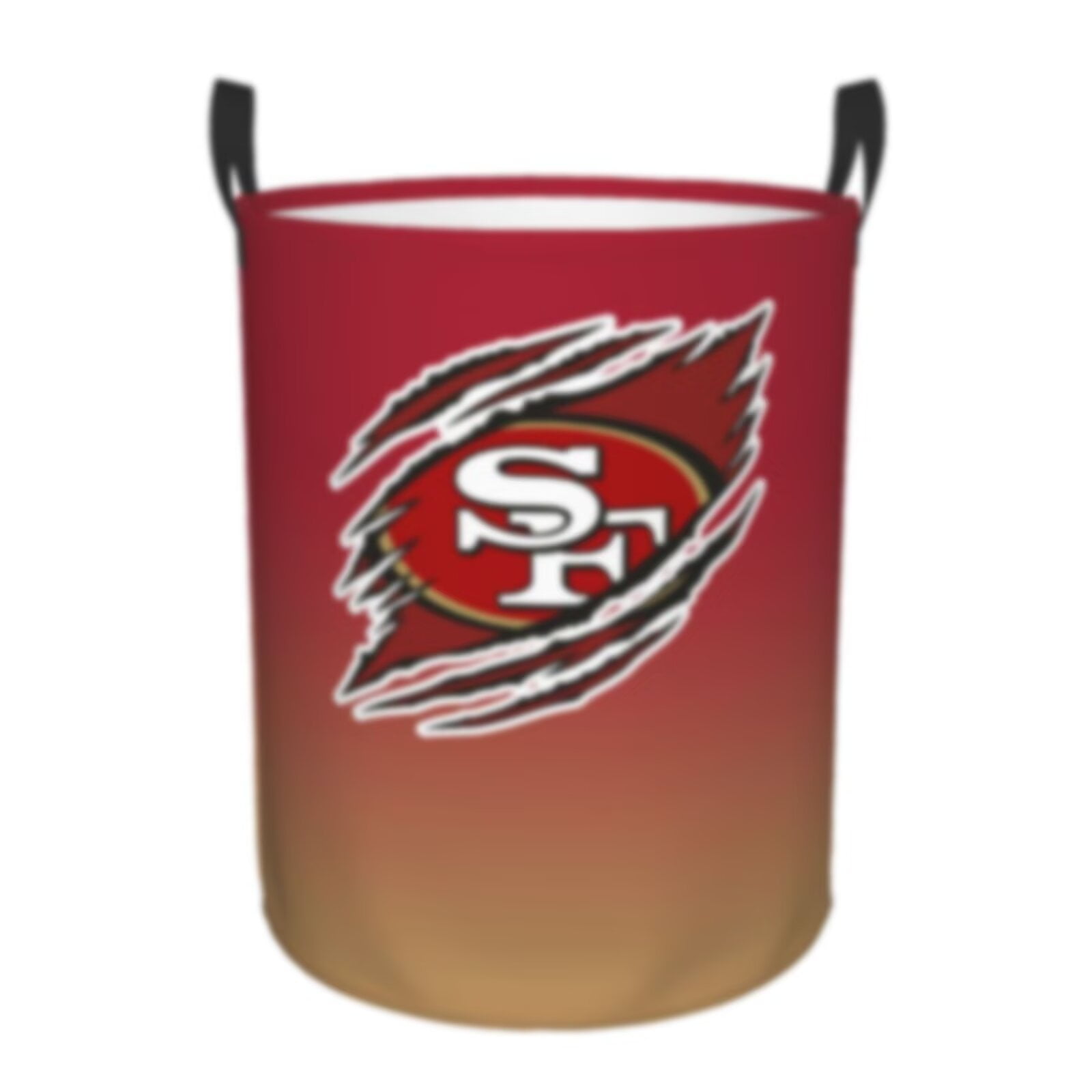 Football Team Laundry Basket, Football Fans Gift, Team Logo Pattern ...